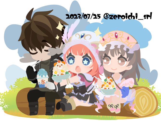 Safebooru - 01 (zeroichi srl) 1boy 2girls :o animal-themed food atelier (series) atelier totori ...