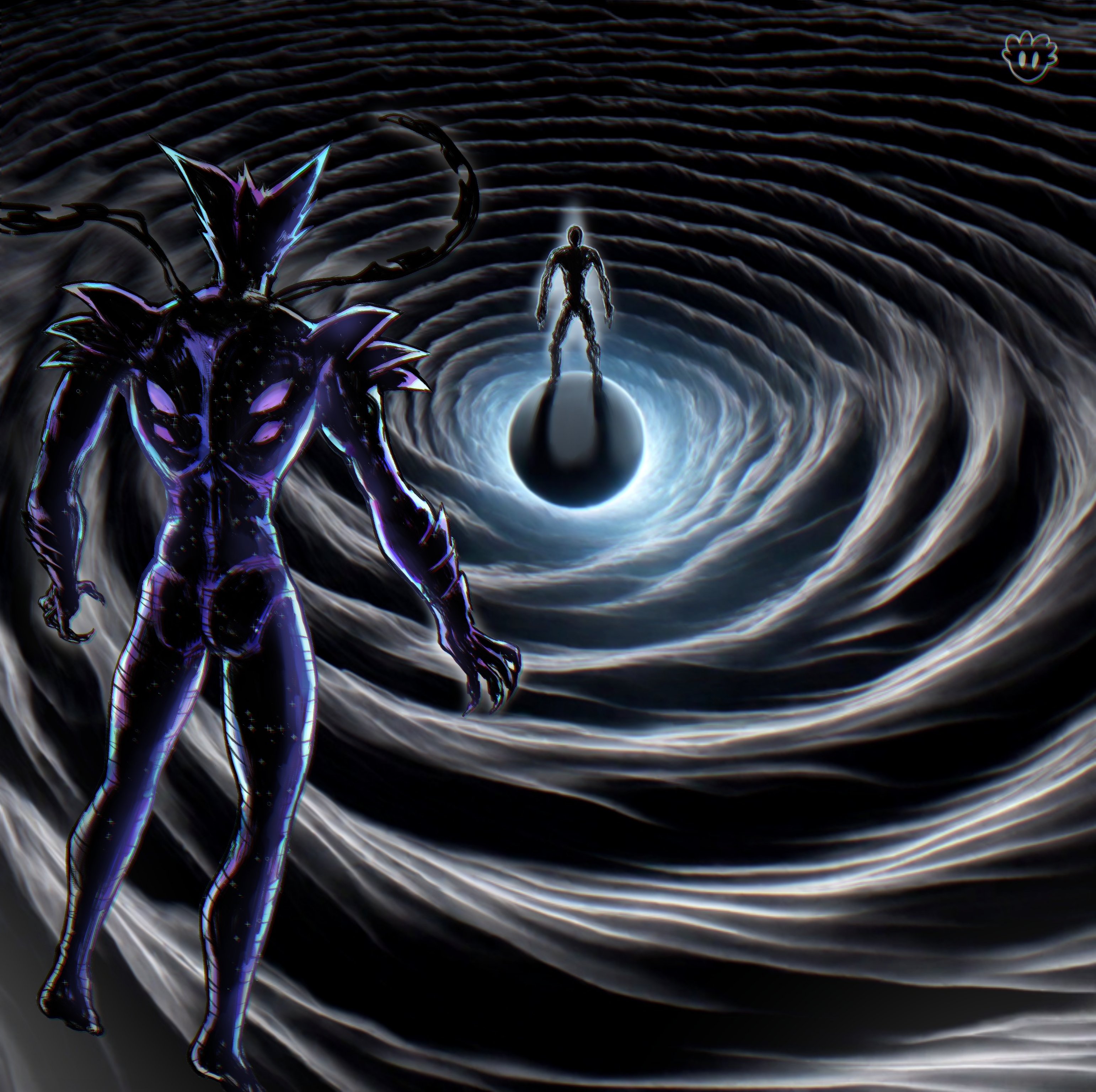 Safebooru - 1boy 1other absurdres ass awakened garou (cosmic fear mode ...
