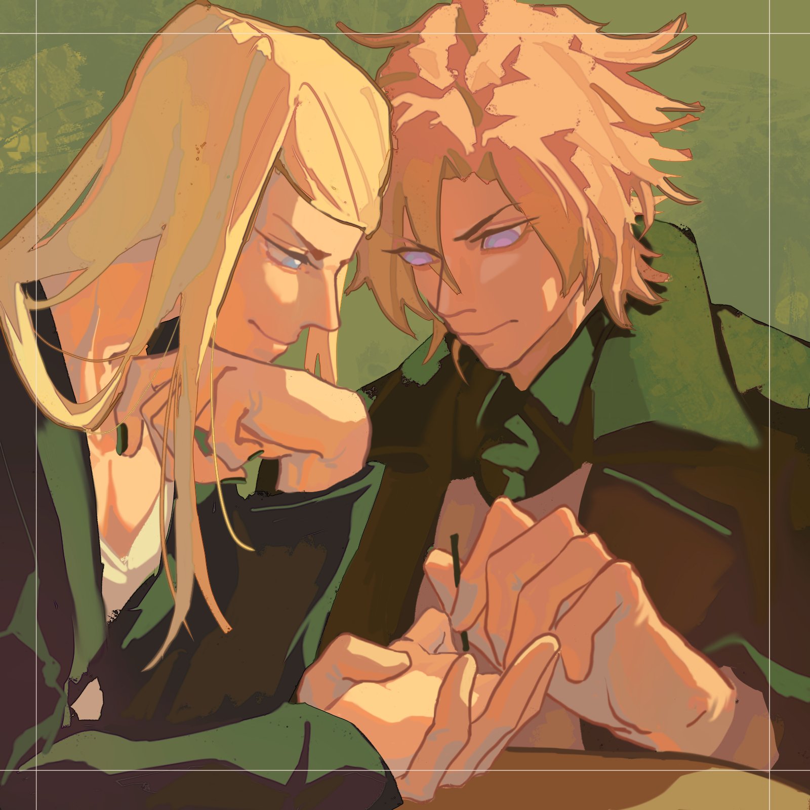 Safebooru - 2boys black coat blonde hair blue eyes coat daybit sem void fate/grand order fate ...