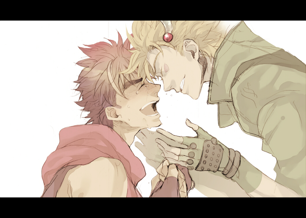 Safebooru - 2boys blonde hair caesar anthonio zeppeli crying facial ...