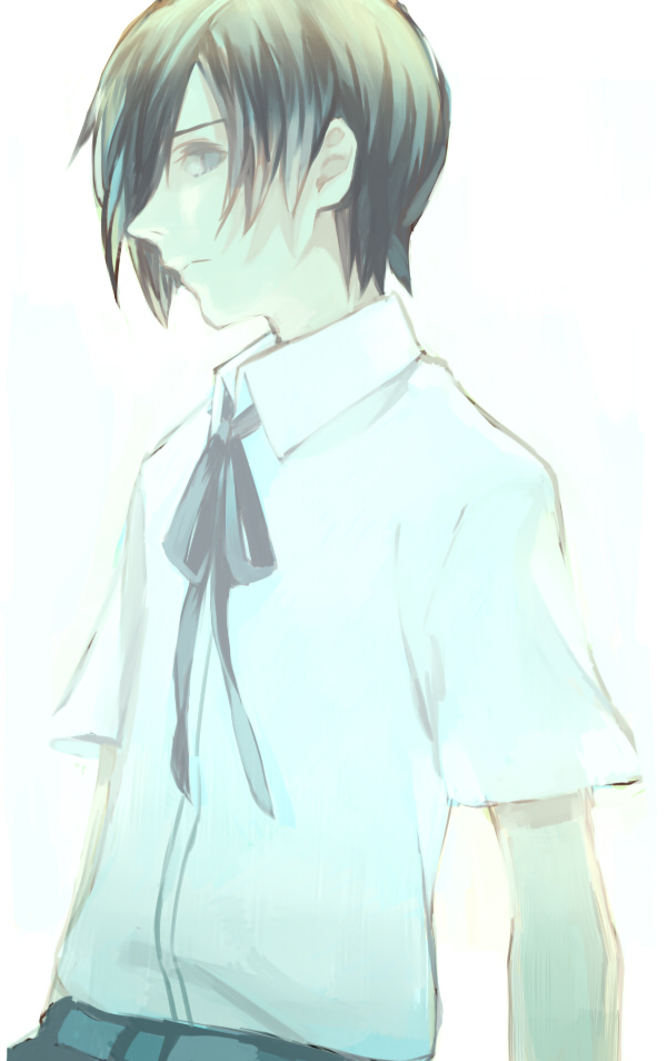 Safebooru - arisato minato blue eyes blue hair male persona persona 3 ...