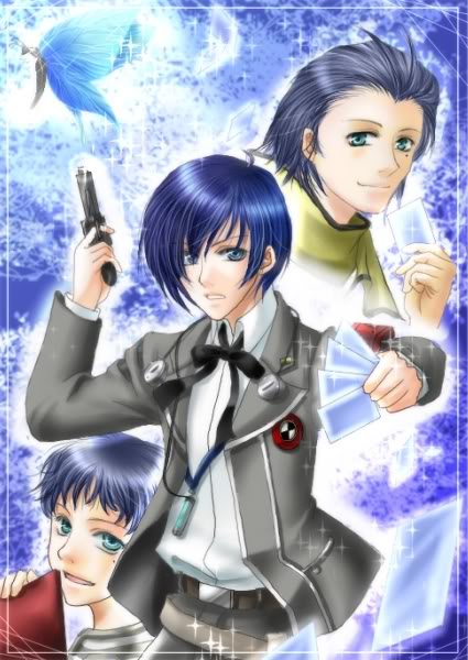 Safebooru - arisato minato cards evoker mochizuki ryouji persona ...