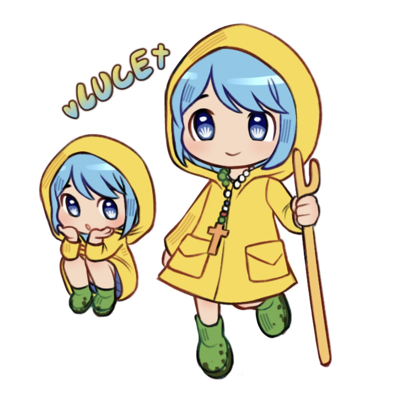 Safebooru - 1girl bead necklace beads blue eyes blue hair boots ...