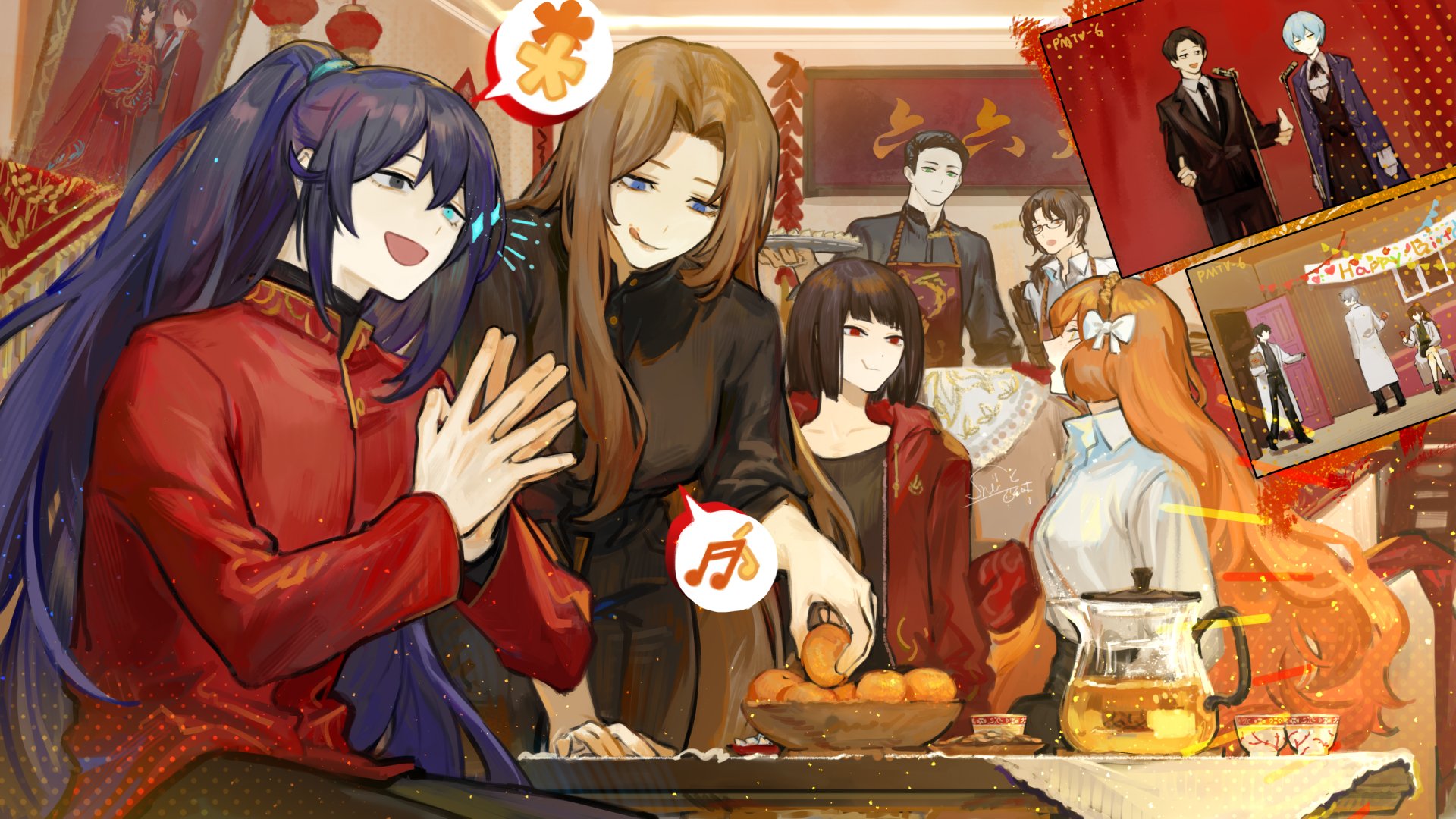 Safebooru - 6+boys 6+girls :q angela (project moon) ayin (project moon) benjamin (project moon ...