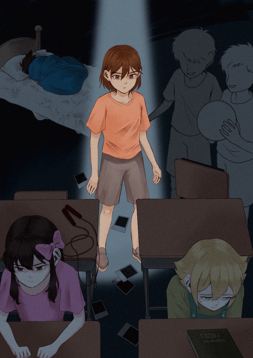 Safebooru - 1girl 5boys aged down aubrey (faraway) (omori) aubrey ...