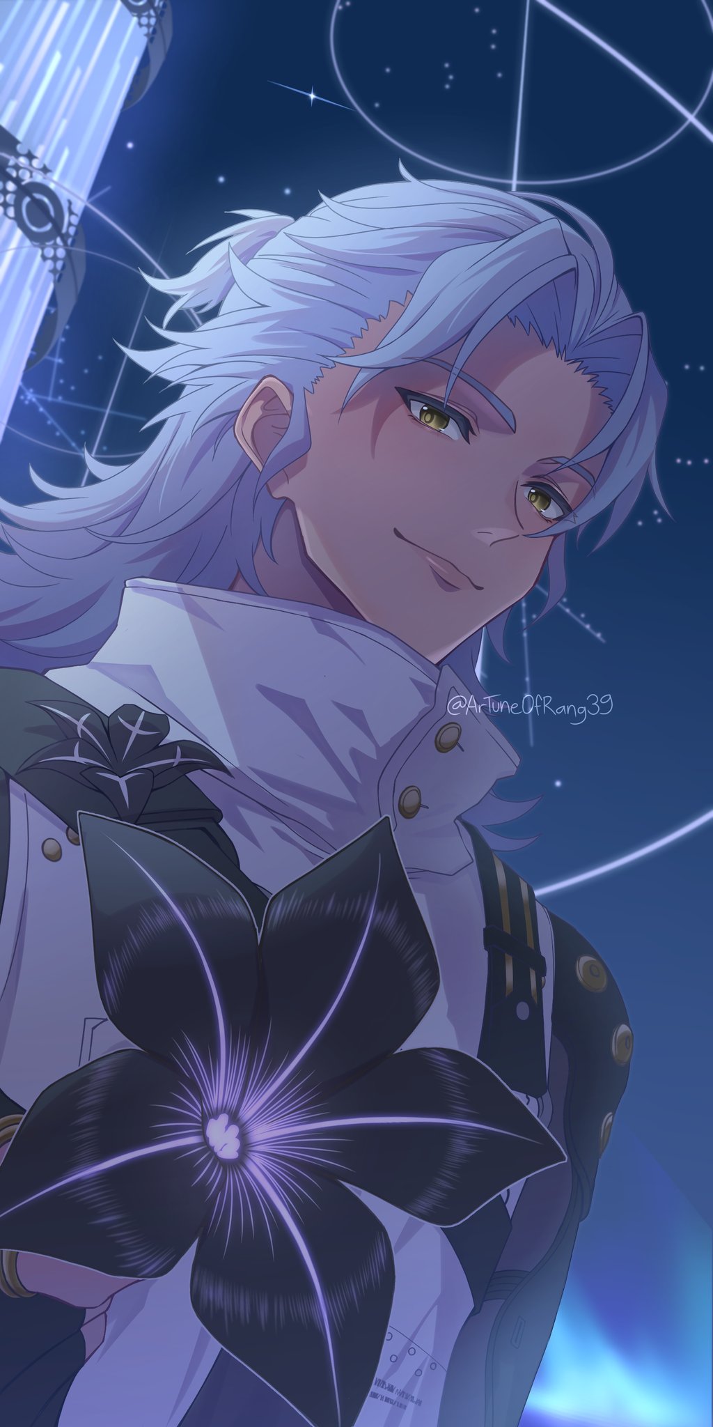 Safebooru - 1boy aalto (wuthering waves) artuneofrang39 black flower ...