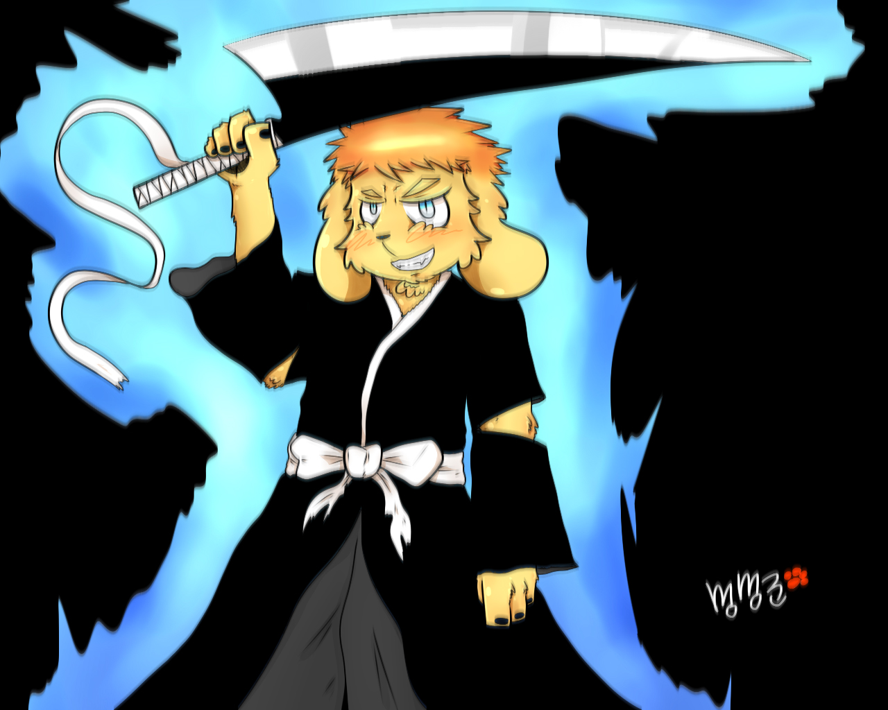 Safebooru - bleach dog furry ichigo isastudent tagme | 1067825