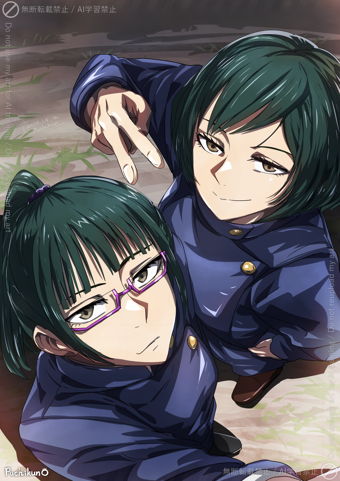 Safebooru - 2025 2girls artist name brown eyes commentary dated dated commentary english text ...