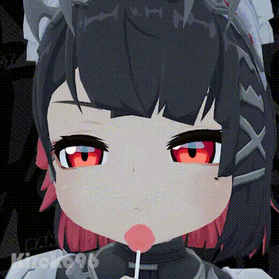 Safebooru - 1girl animated gif ellen joe kiroko96 lollipop short hair ...