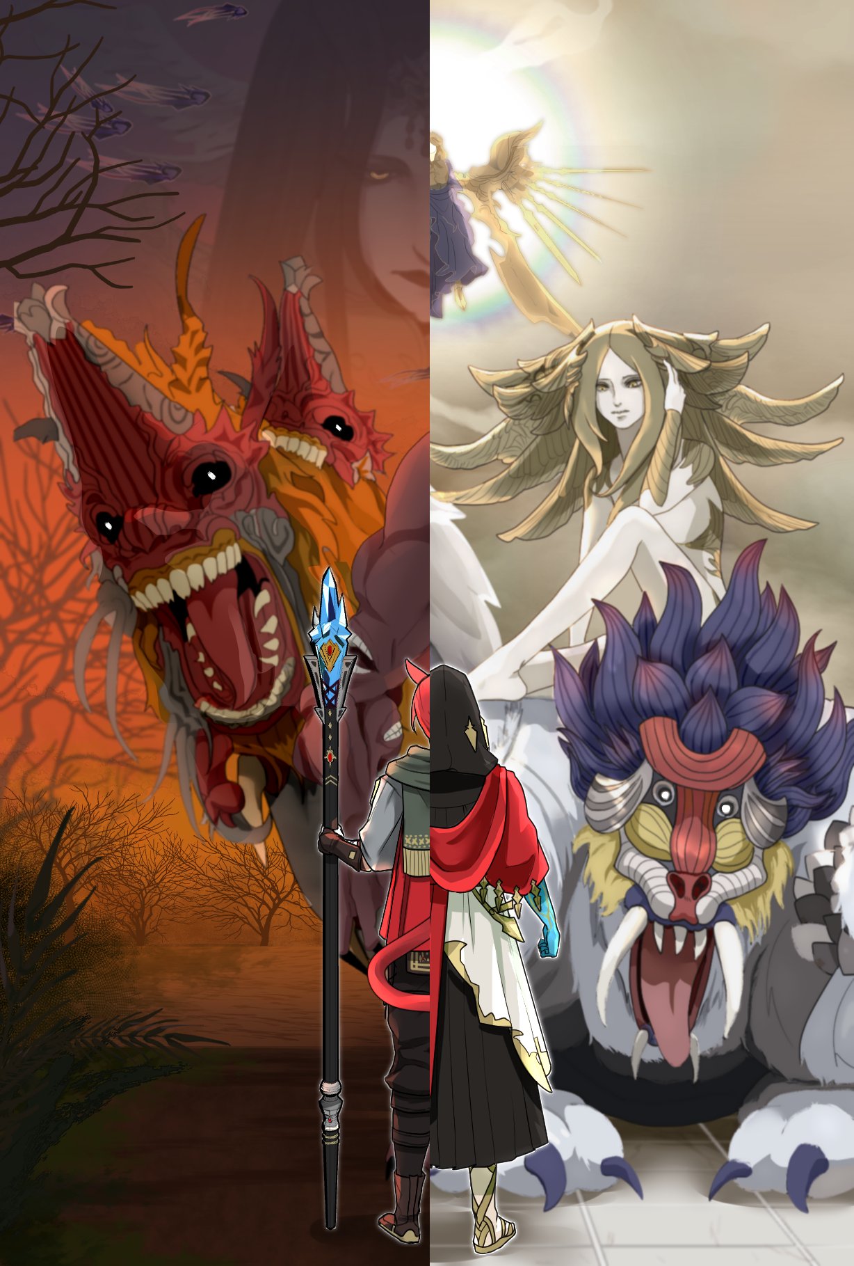 Safebooru - 1boy 1girl colored skin crystal exarch final fantasy final ...