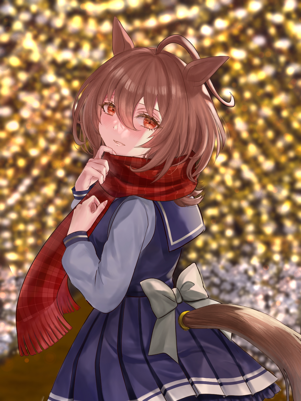 Safebooru - 1girl agnes tachyon (umamusume) ahoge animal ears blurry blurry background blush ...