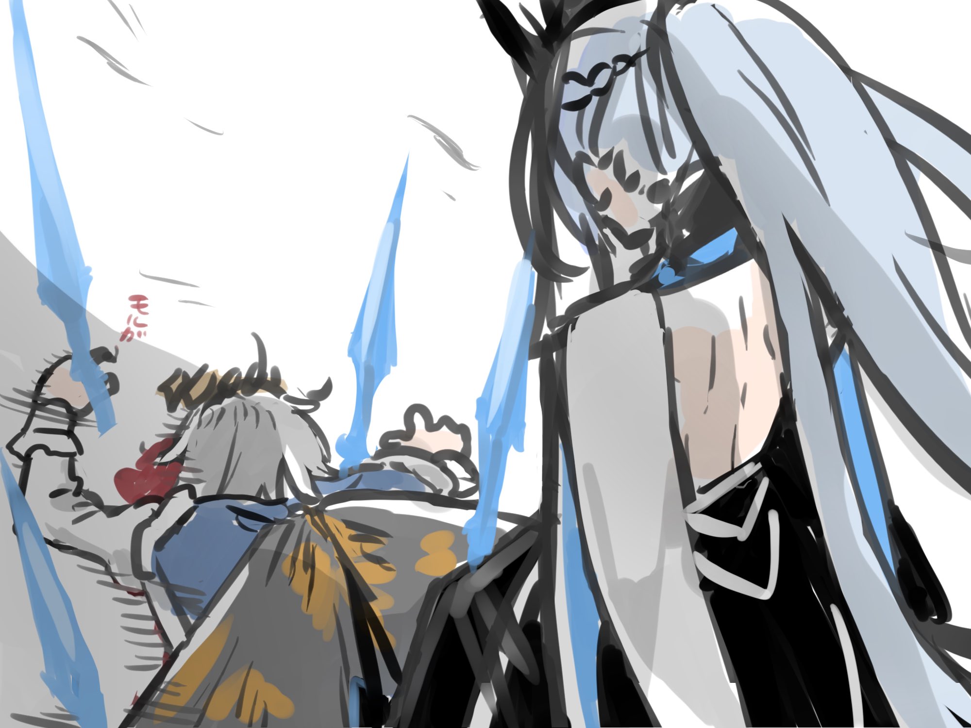 Safebooru - 1boy 1girl blood eiki (eikityou 55) fate/grand order fate (series) highres long hair ...