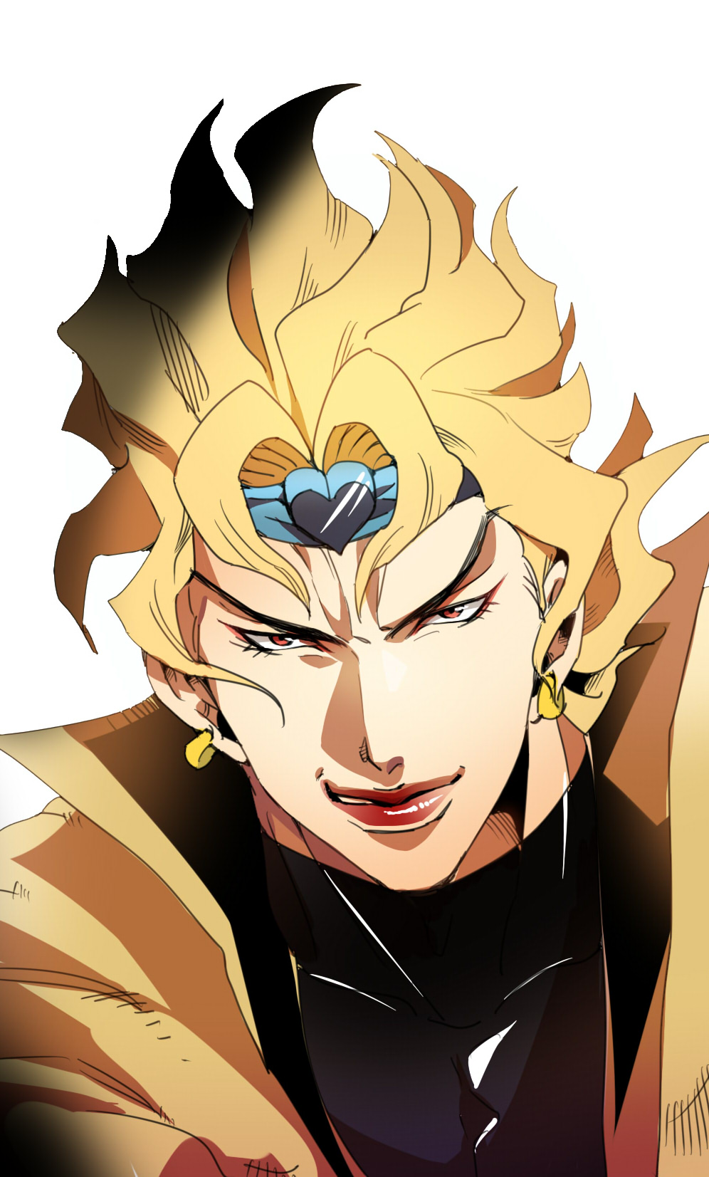 Safebooru - 1boy blonde hair dio brando highres jojo no kimyou na bouken lipstick makeup ...