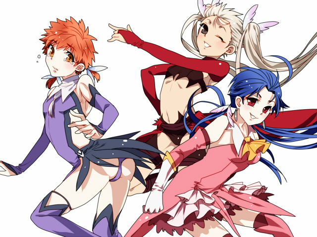 Safebooru - 3girls archer emiya shirou fate/kaleid liner prisma illya fate (series) genderswap ...
