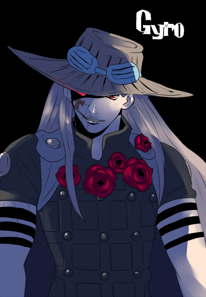 Safebooru - 1boy beard brown hair cross facial hair facial mark flower ...