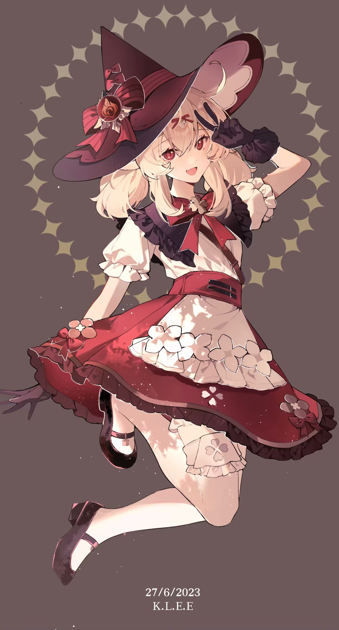 Safebooru - 1girl 2023 :d age progression black gloves black shoes ...