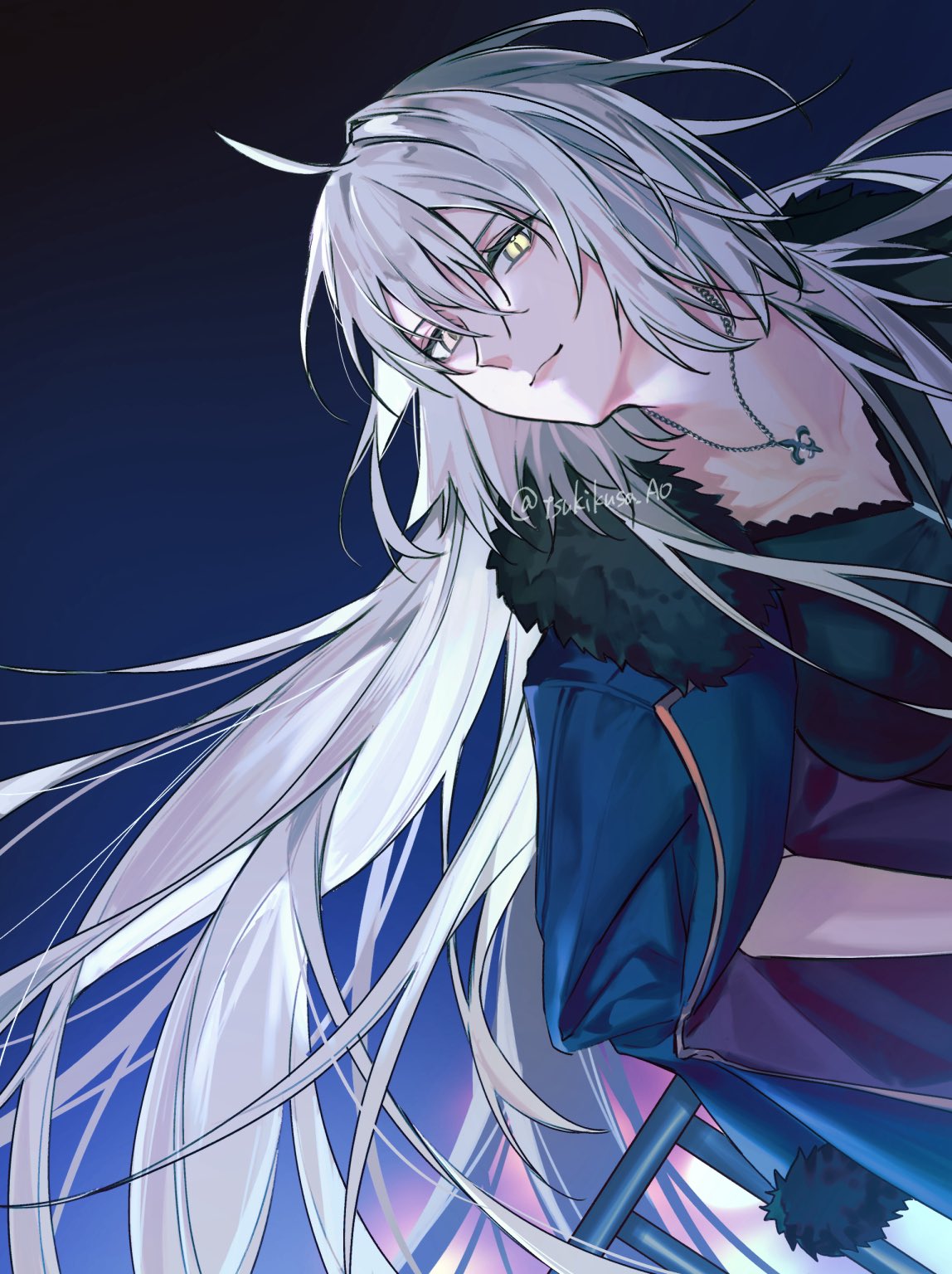 Safebooru - 1girl ahoge alternate hair length alternate hairstyle black dress closed mouth coat ...