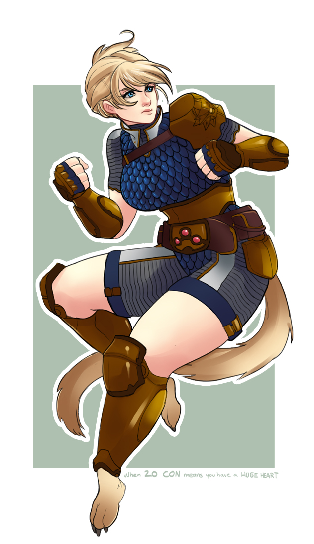 Safebooru - 1girl armor belt belt pouch blonde hair blue eyes breasts chainmail commentary ...
