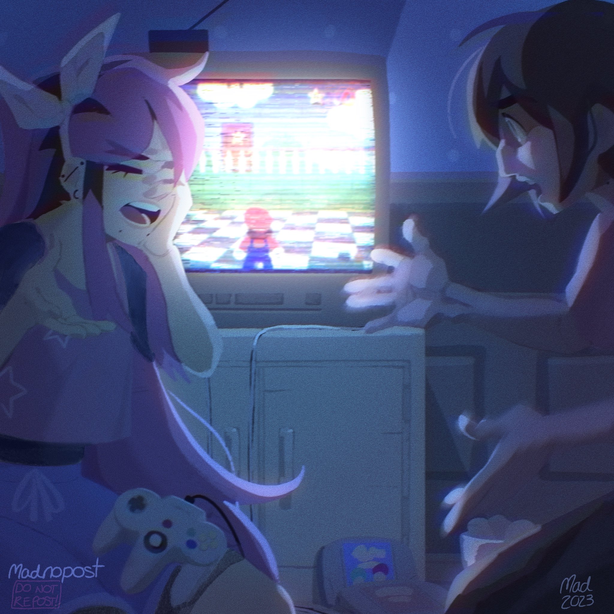 Safebooru - 1boy 1girl 2023 alternate costume alternate hair color alternate hairstyle artist ...