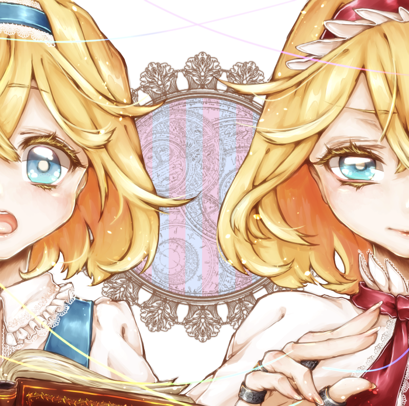 Safebooru - 2girls alice margatroid alice margatroid (pc-98) blonde hair blue eyes book capelet ...