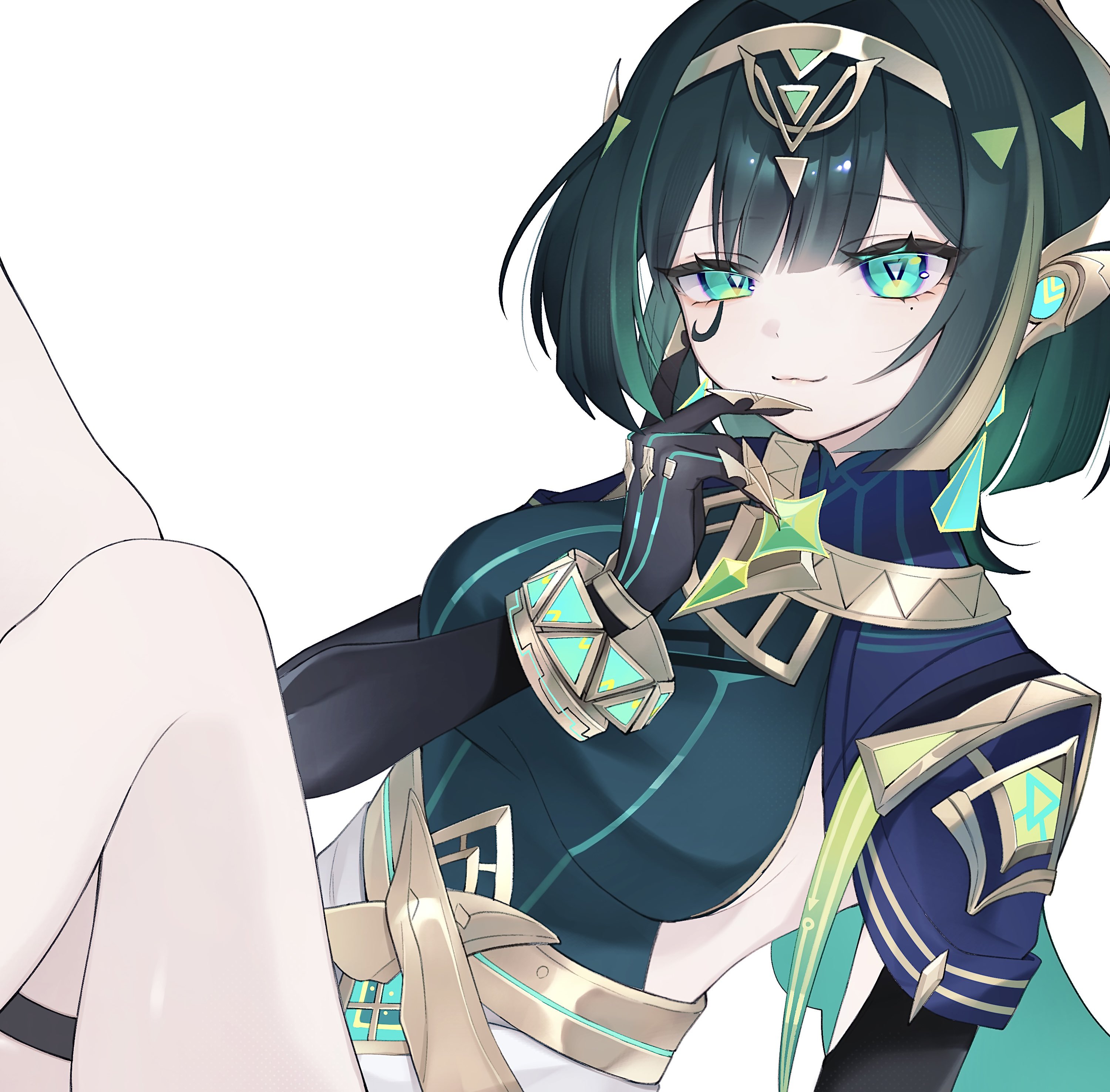 Safebooru - 1girl :3 absurdres bracelet closed mouth commentary request ...