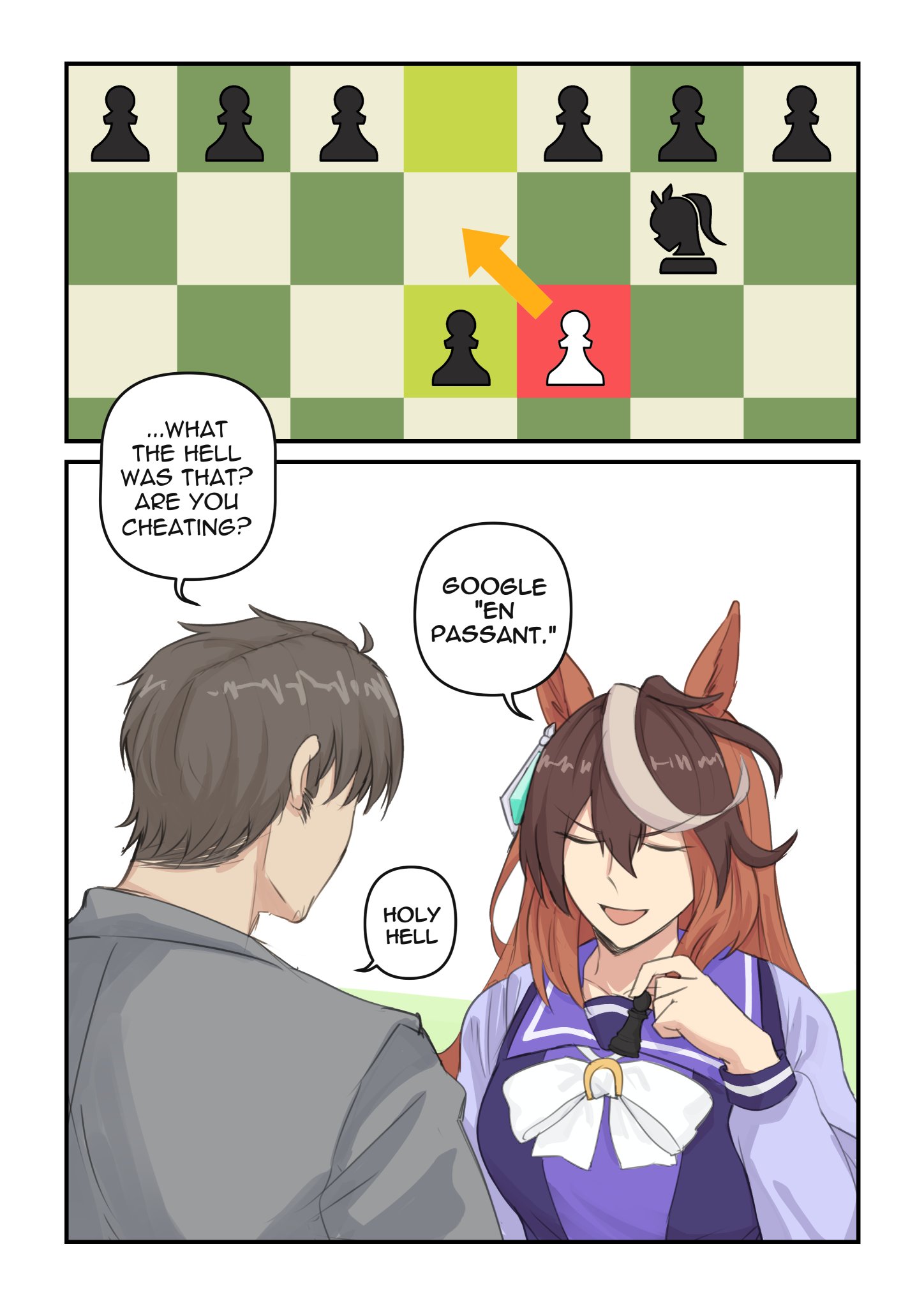 Safebooru - 1girl animal ears board game bow brown hair chess ear bow ear ornament earrings ...