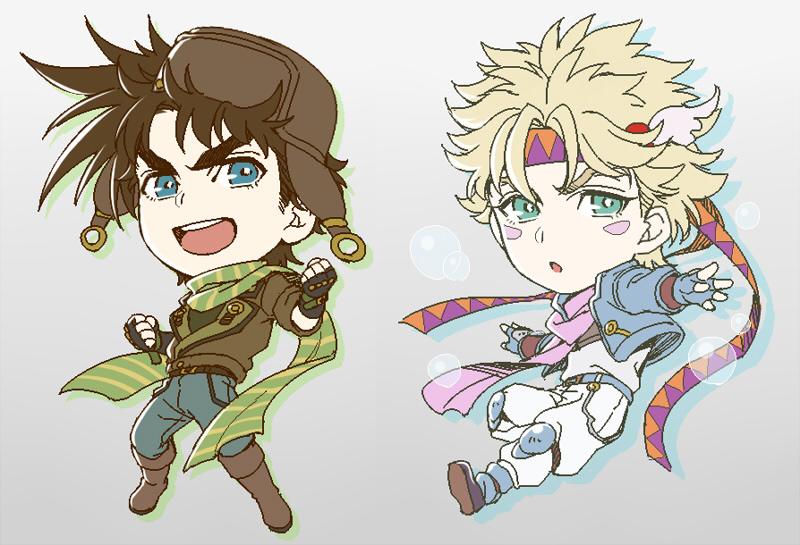 Safebooru - 2boys aviator cap blonde hair blue eyes blue jacket bomber ...