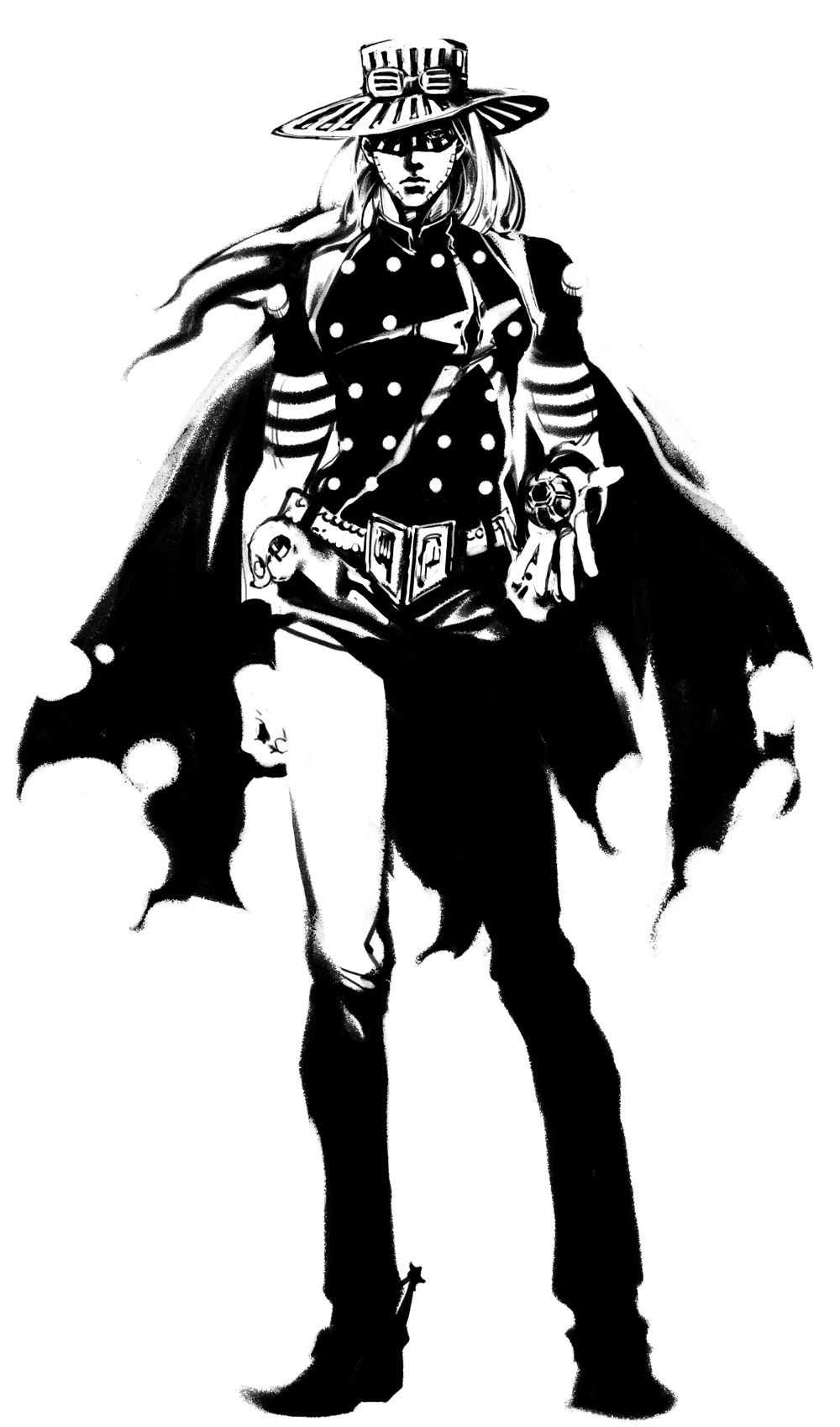 Safebooru - 1boy ball belt cape gyro zeppeli hat highres jojo no kimyou ...