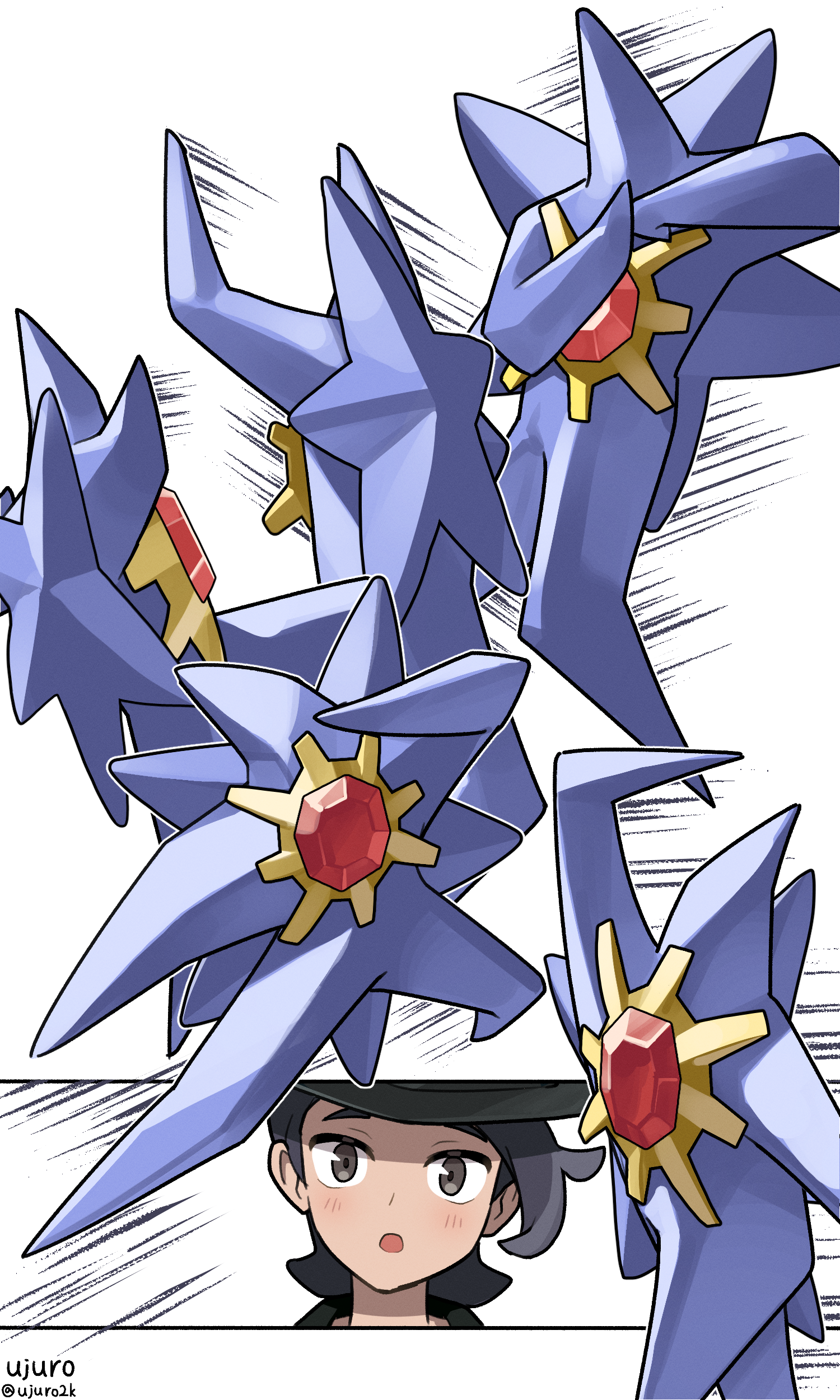 Safebooru - 1boy :o absurdres artist name black hair black hat ...