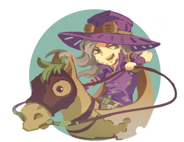 Safebooru 1boy Beard Cape Facial Hair Green Eyes Grey Hair Gyro 4276