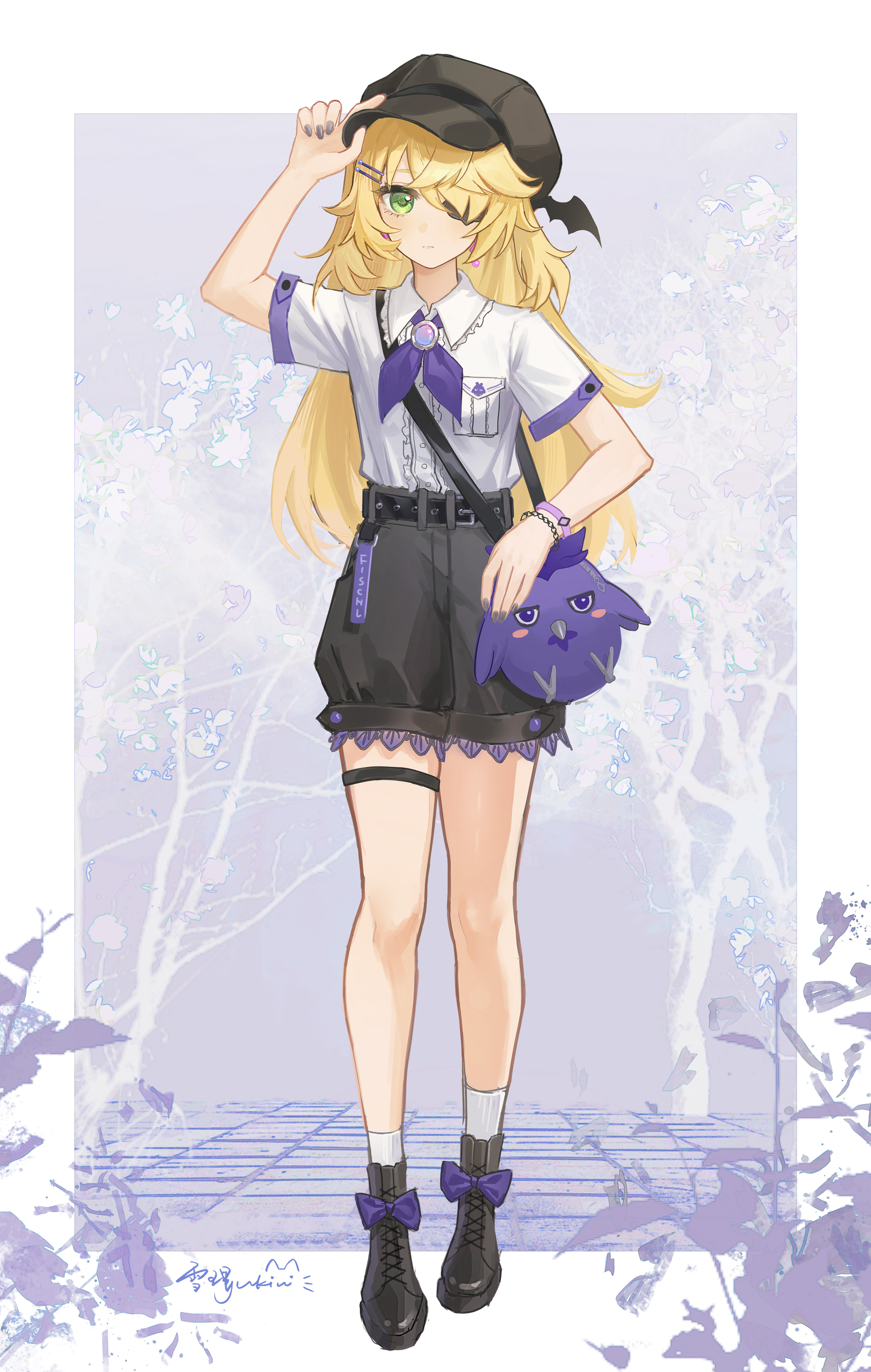 Safebooru - 1girl absurdres alternate costume black boots black hat ...