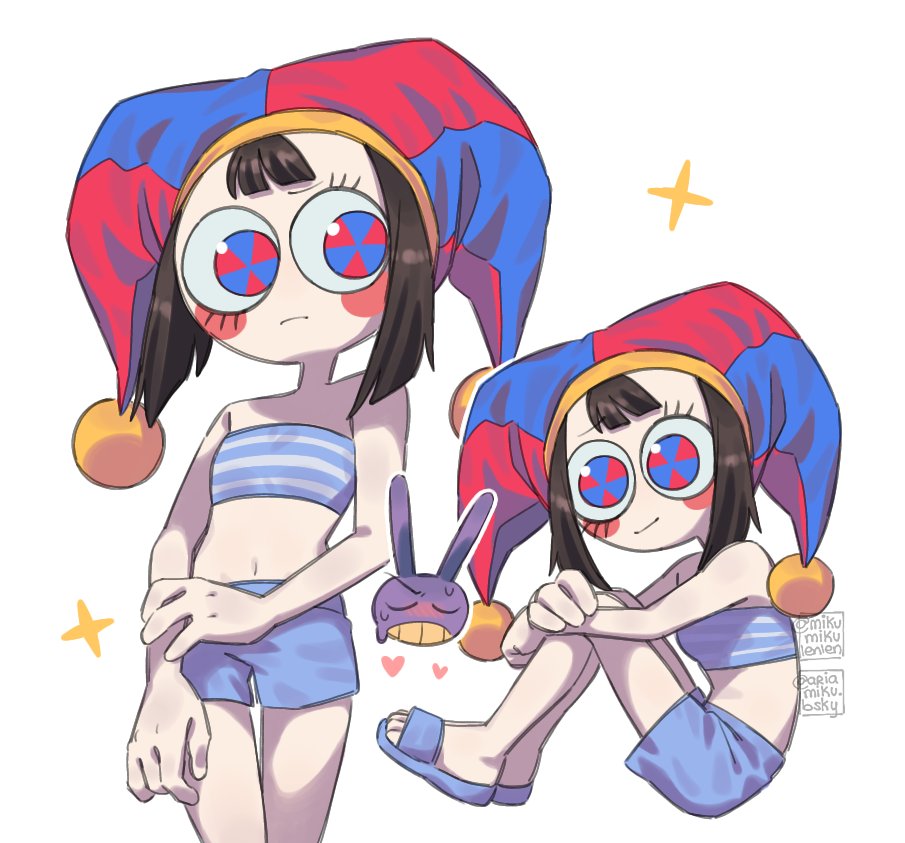 Safebooru - 1boy 1girl ariamikukanzaki bandeau bare shoulders black ...