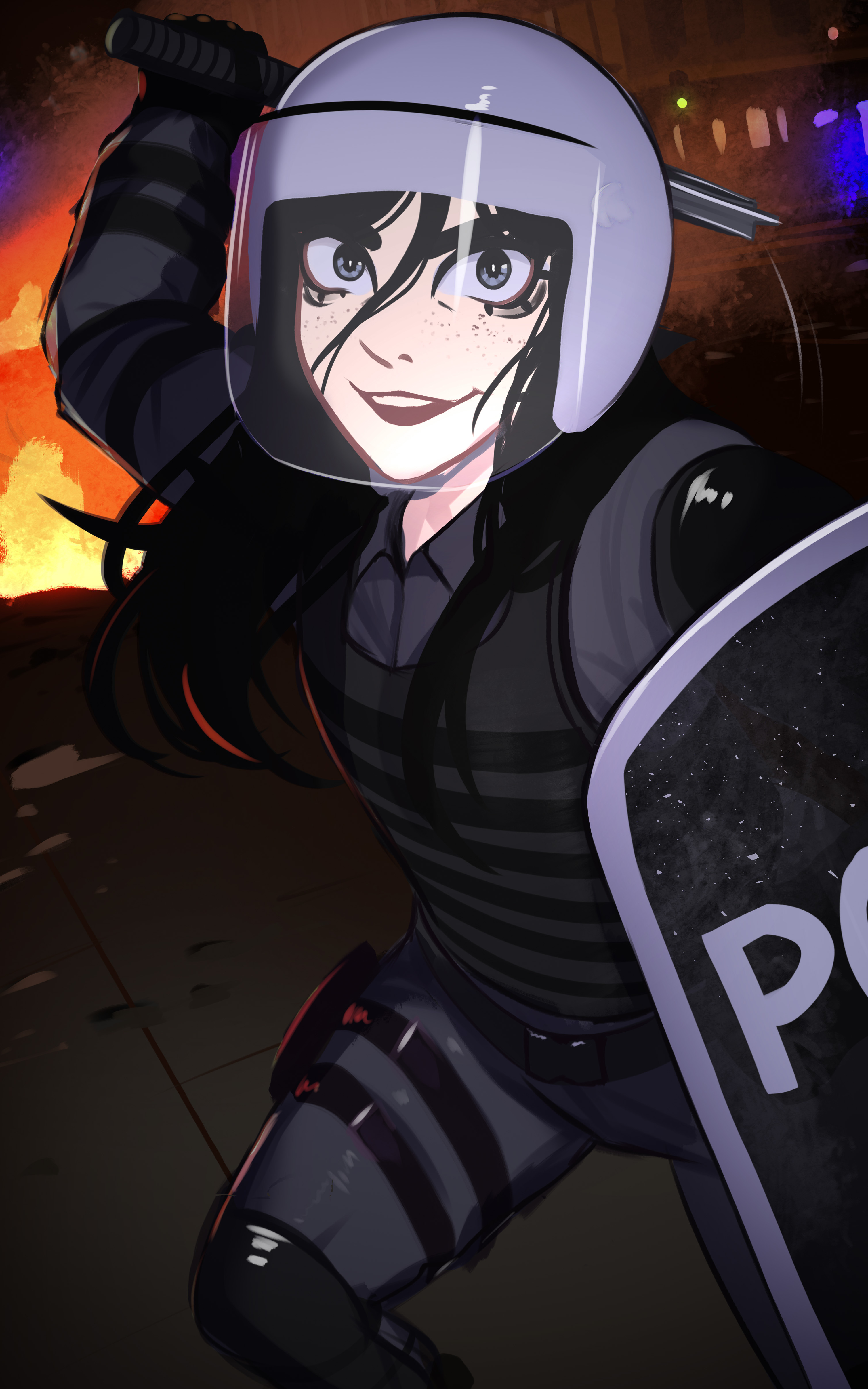 Safebooru - 1girl absurdres black hair character request commentary ...
