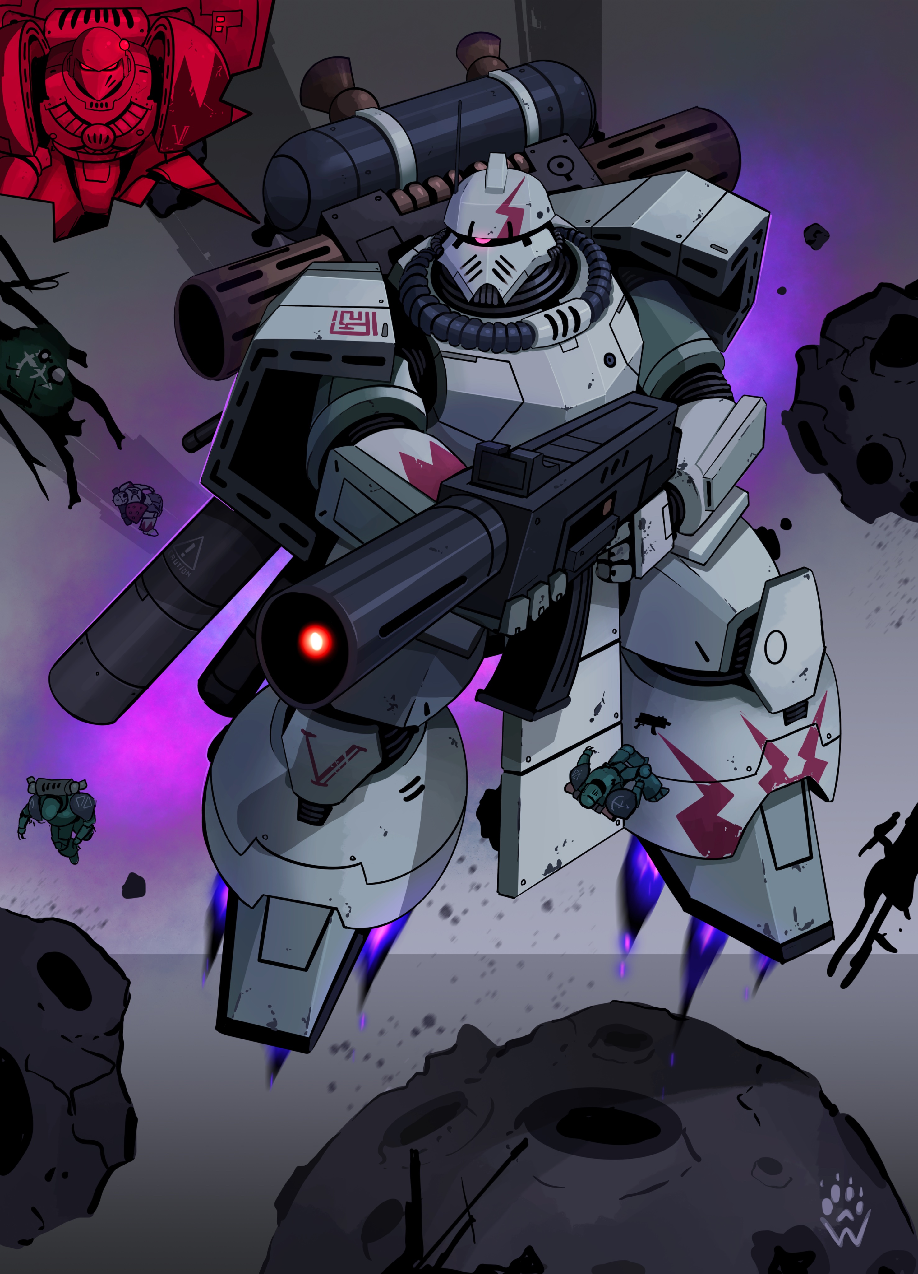 Safebooru - absurdres adeptus astartes alpha legion armor artist logo ...