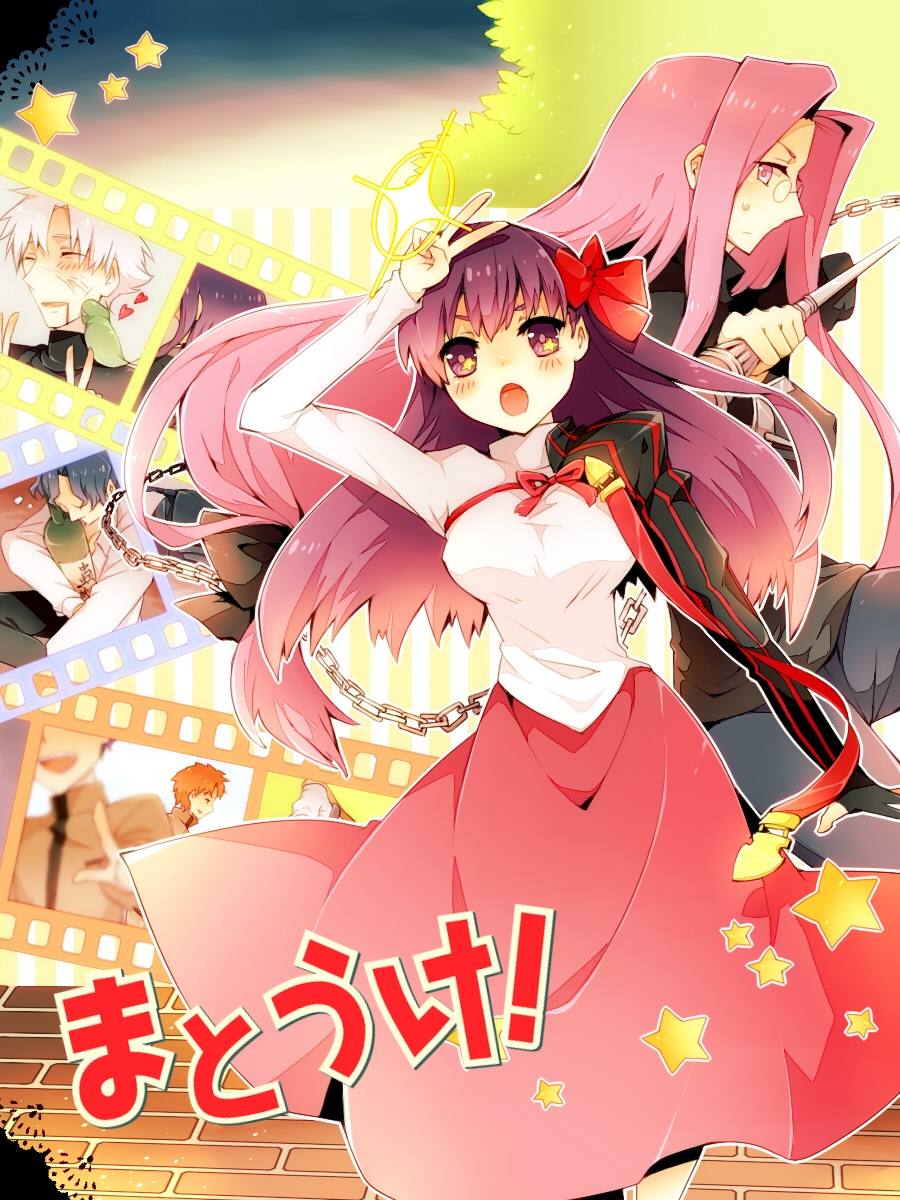 Safebooru - 2girls 6+boys berserker (fate/zero) blood blue hair crest ...