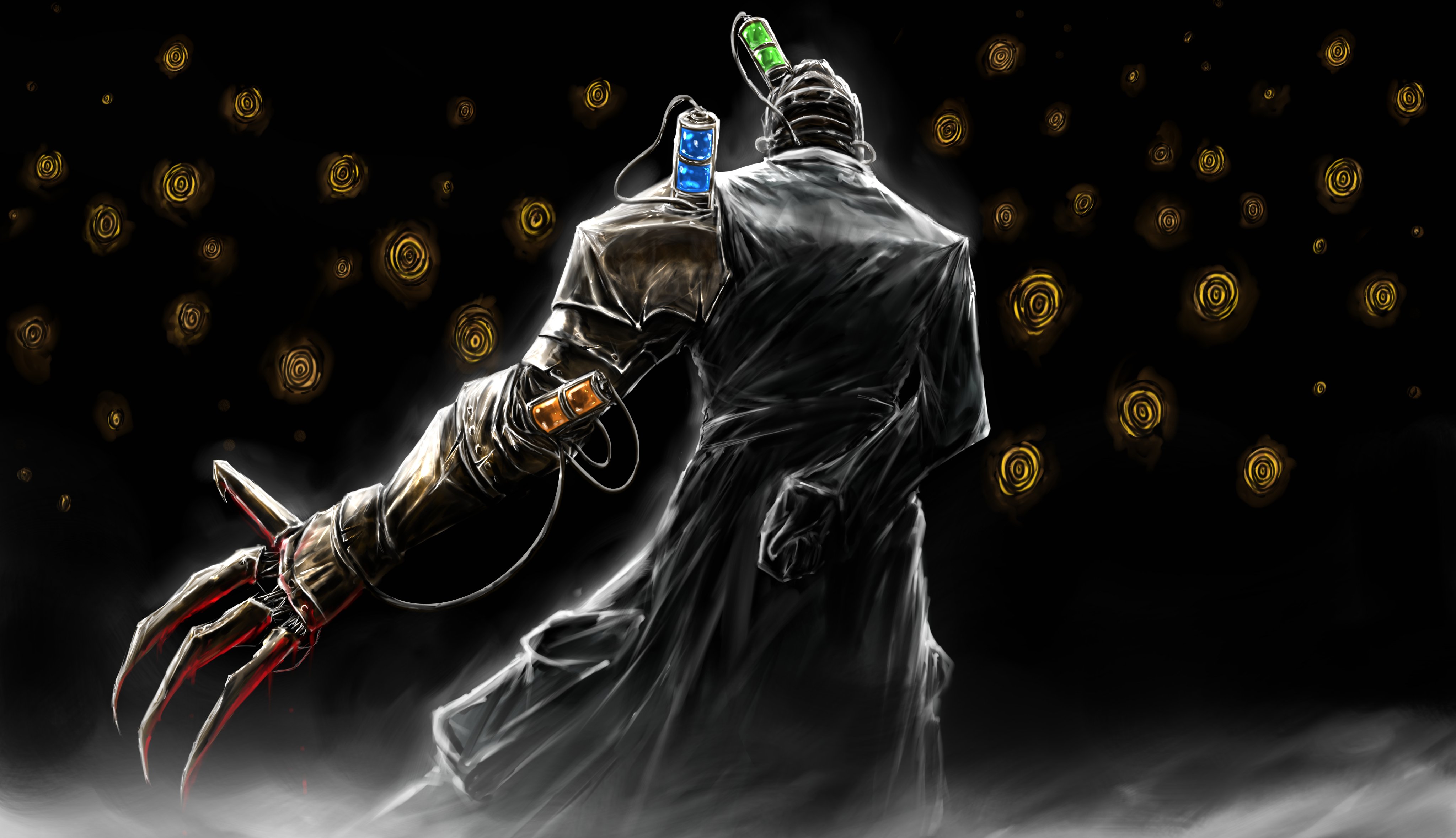 Safebooru - absurdres apocalypse bird arm behind back belt black ...