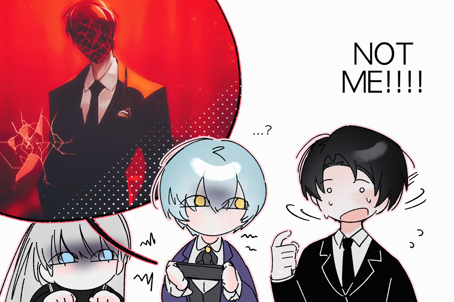 Safebooru - ...? 2boys 2girls angela (project moon) angelica (project ...