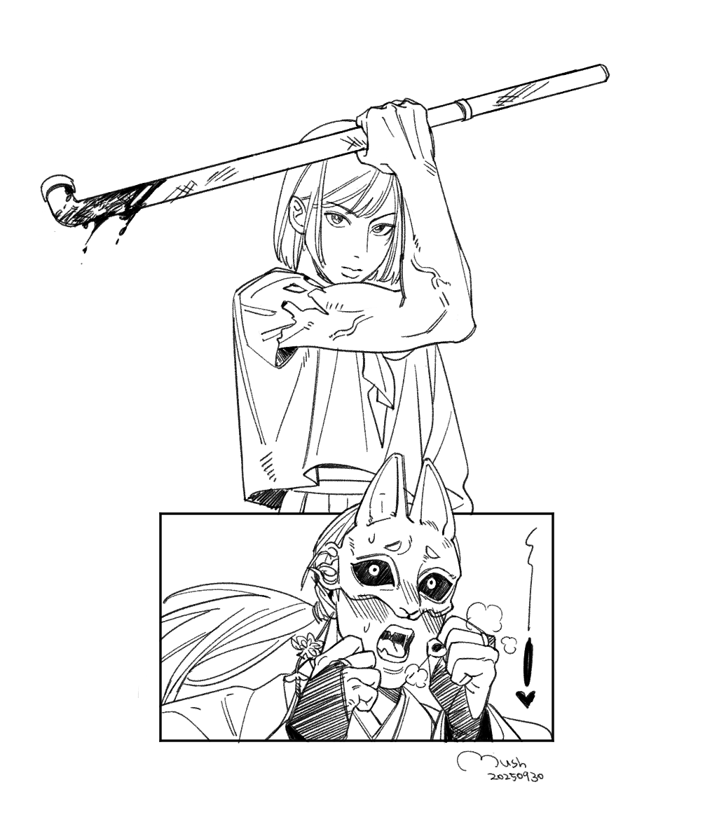 Safebooru - 1boy 1girl black sclera blood blood on weapon blush bridal ...