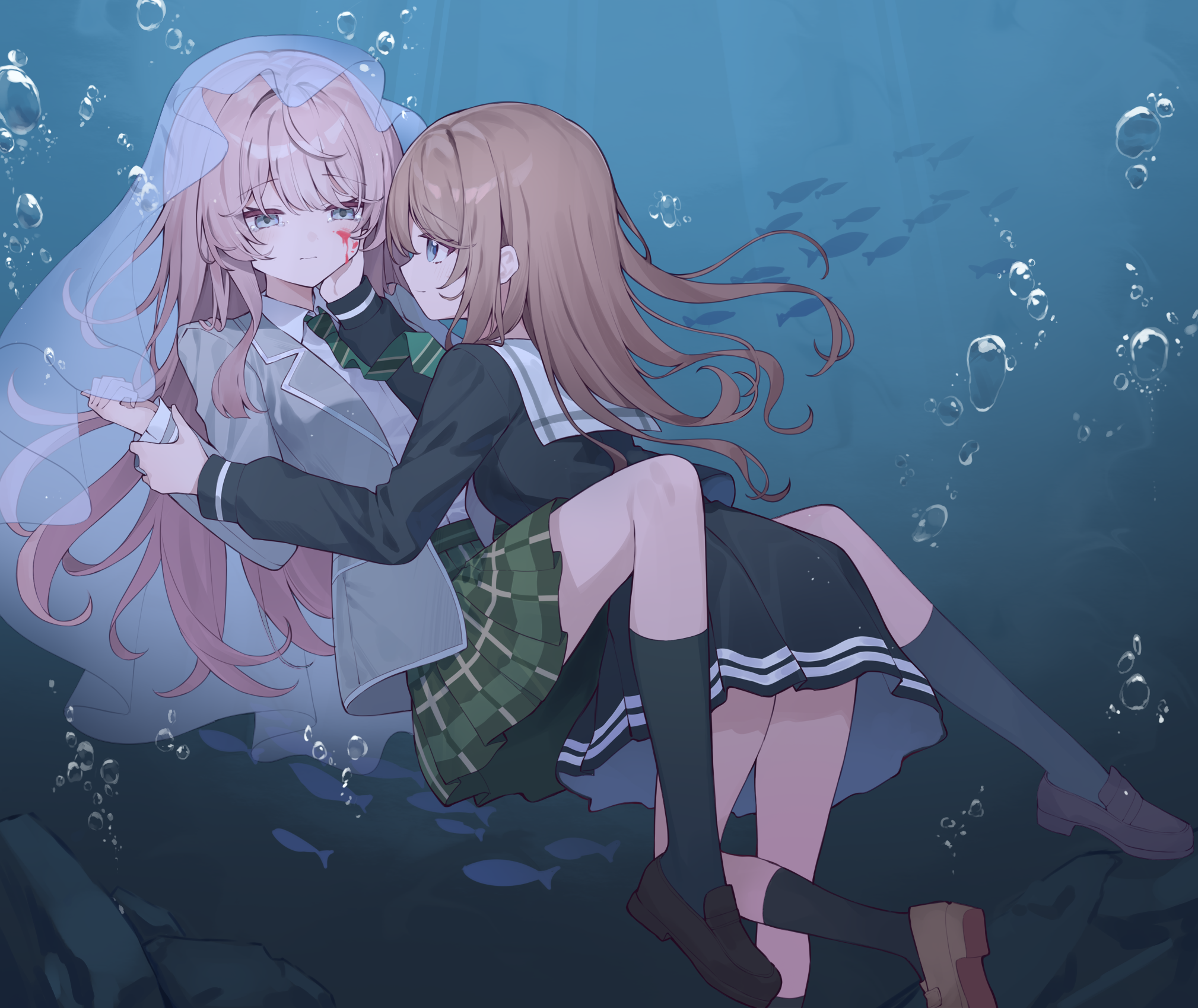 Safebooru - 2girls air bubble bang dream! bang dream! it's mygo ...