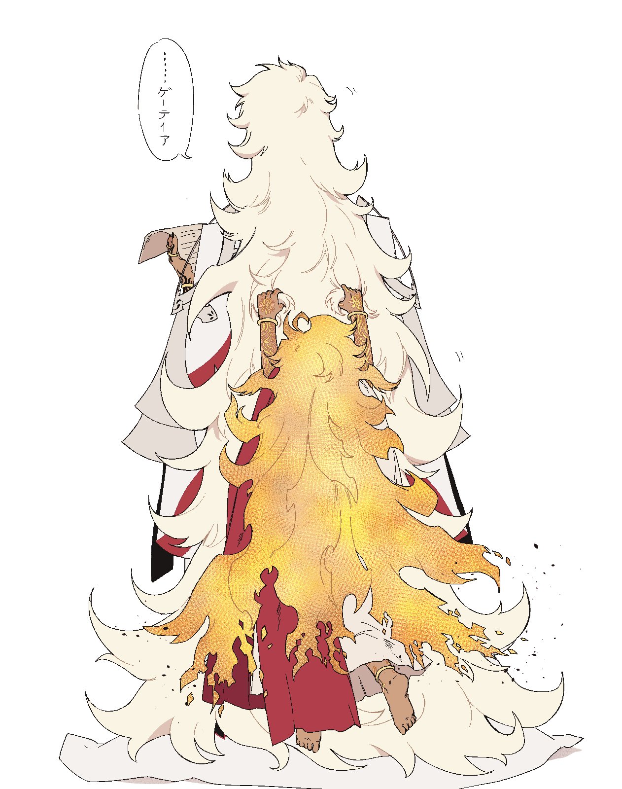 Safebooru - 2boys aged down anklet back blonde hair body markings ...