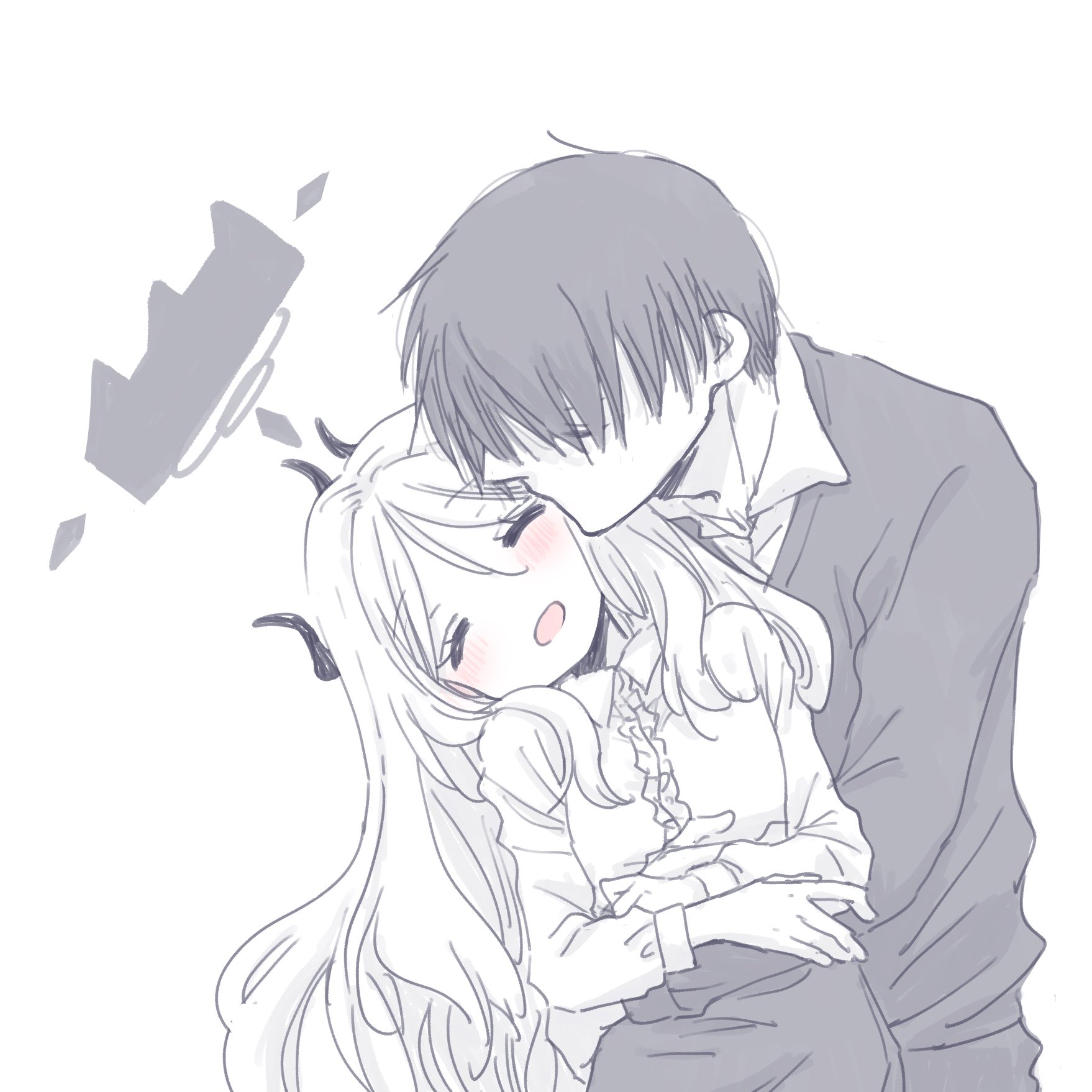 Safebooru - 1boy 1girl blue archive couple halo happy hetero highres ...