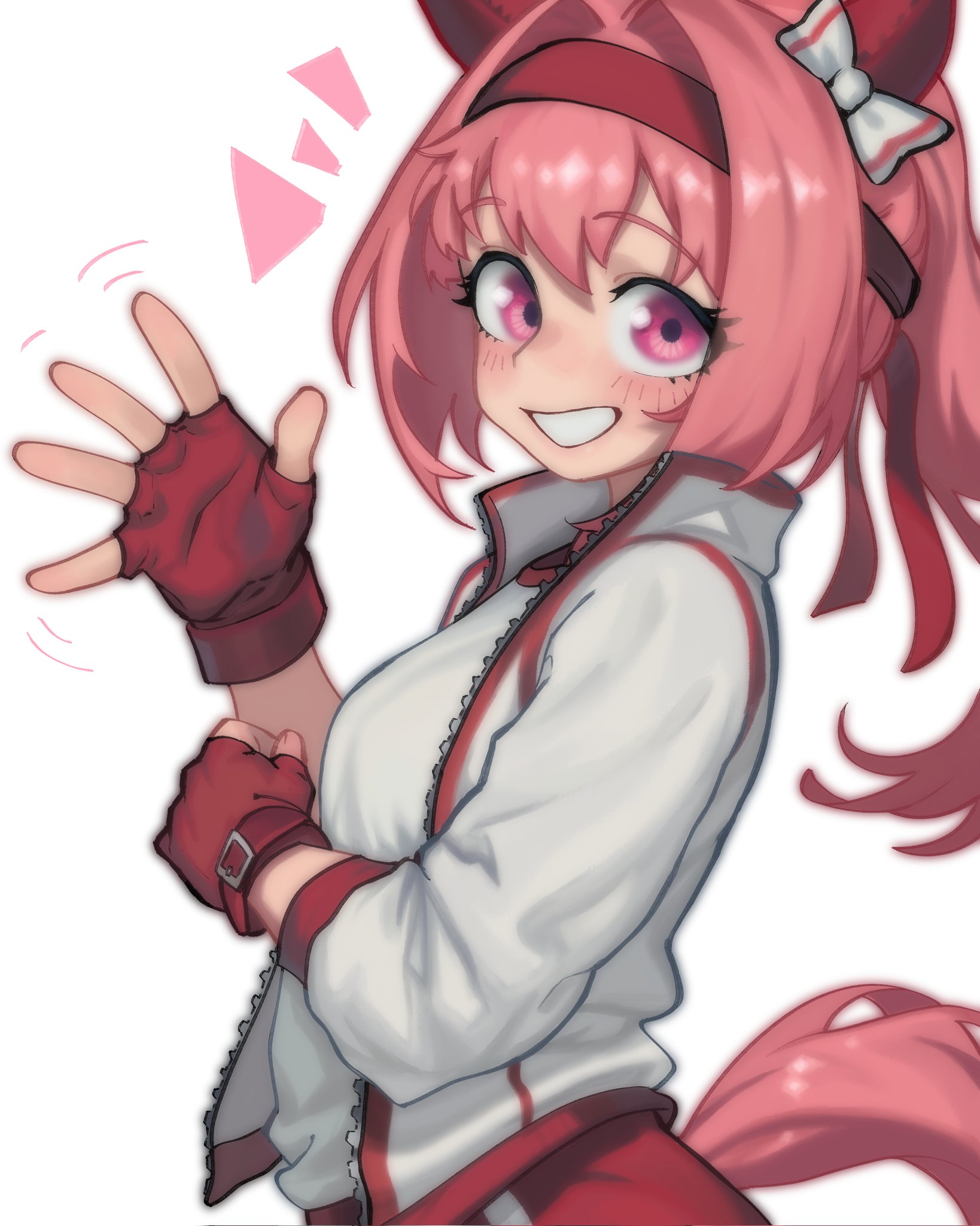 Safebooru - 1girl animal ears blush bow buruma commentary ear covers ...