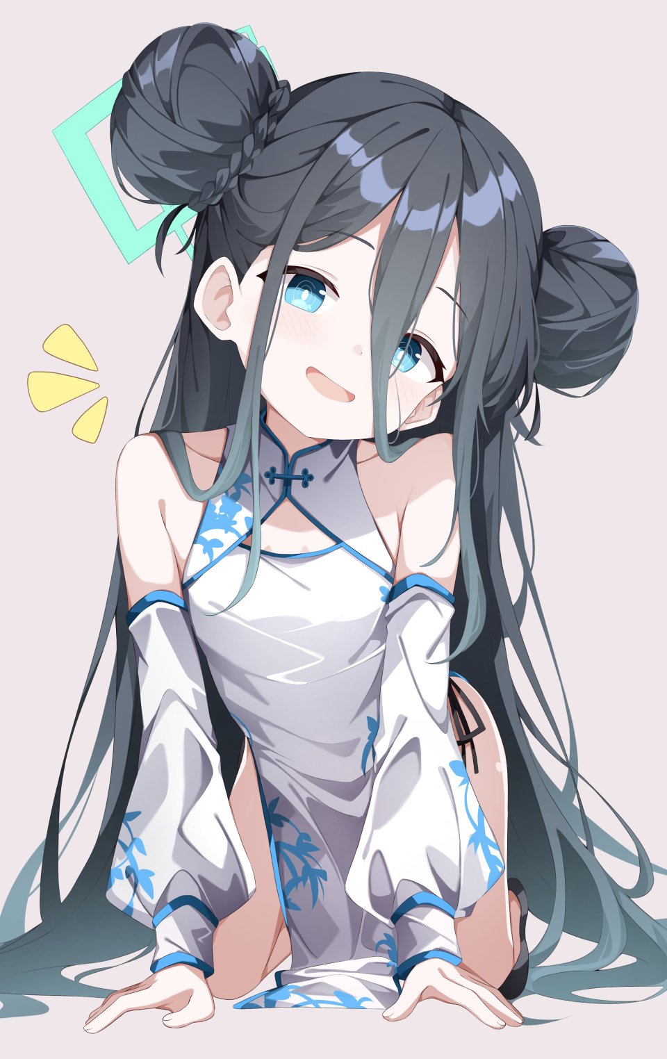 Safebooru - 1girl alternate costume alternate hairstyle aris (blue ...