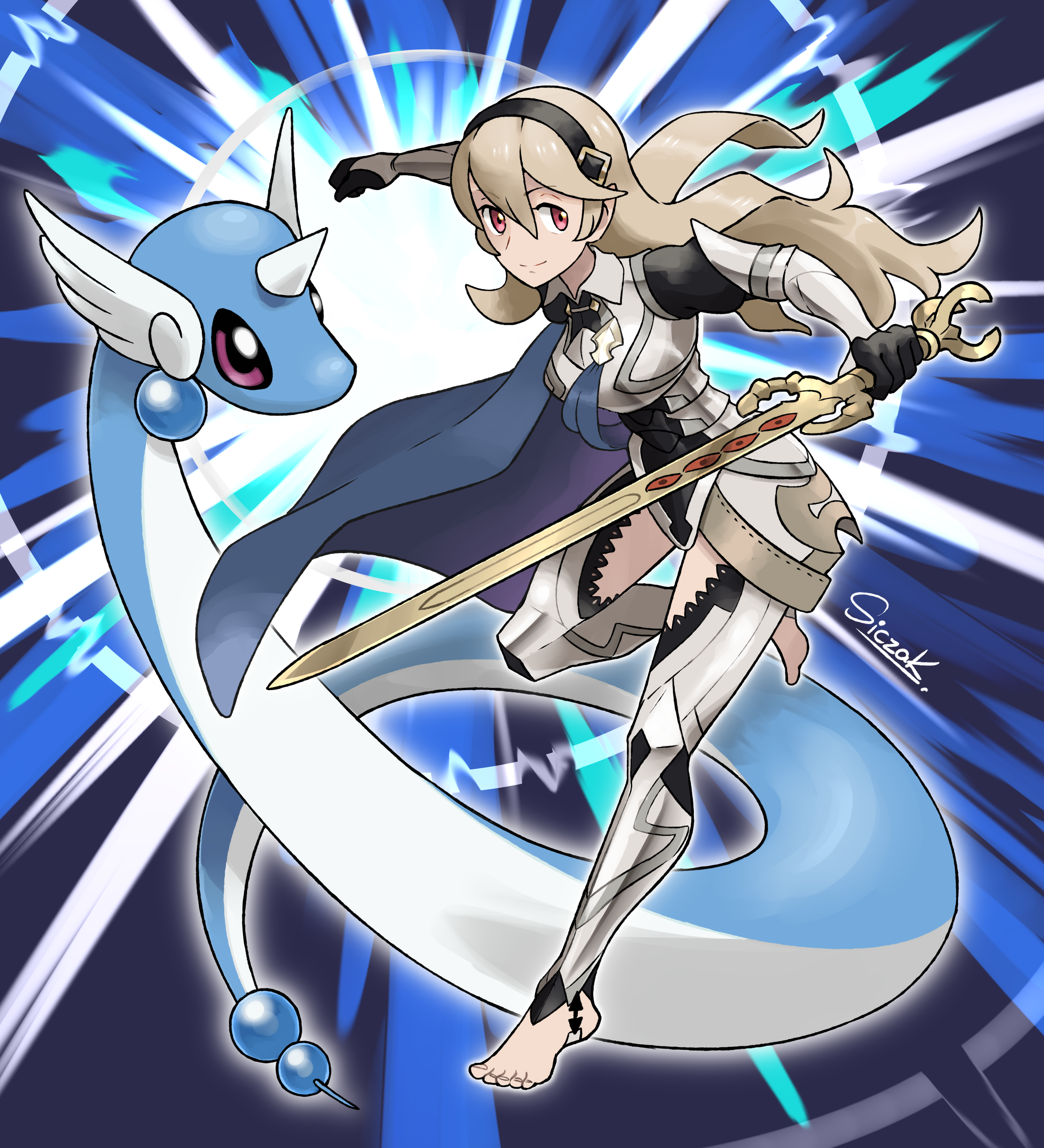 Safebooru - 1girl absurdres armor armored leotard black gloves black ...