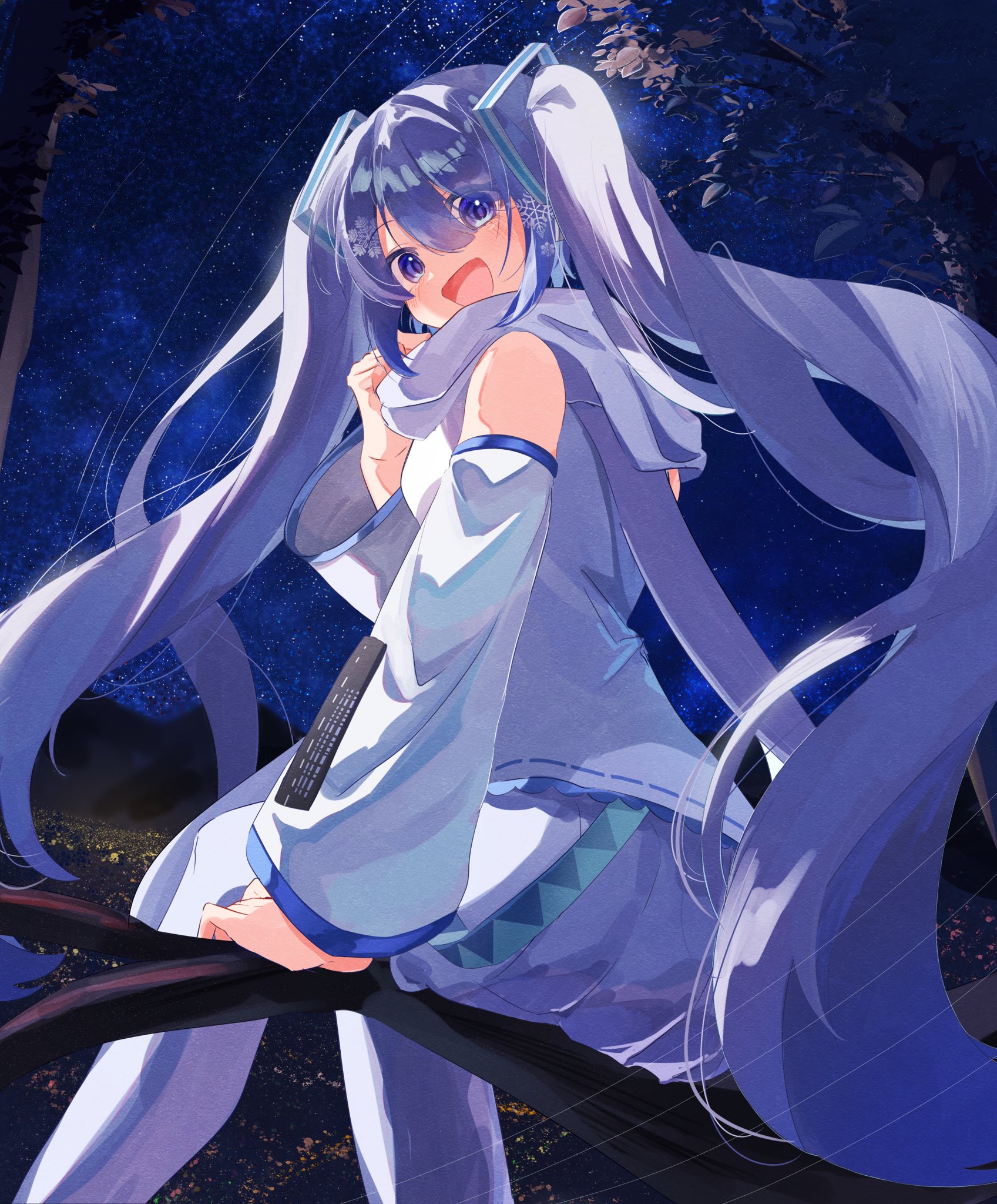 Safebooru - 1girl aqua eyes aqua hair aqua necktie aqua trim blush ...