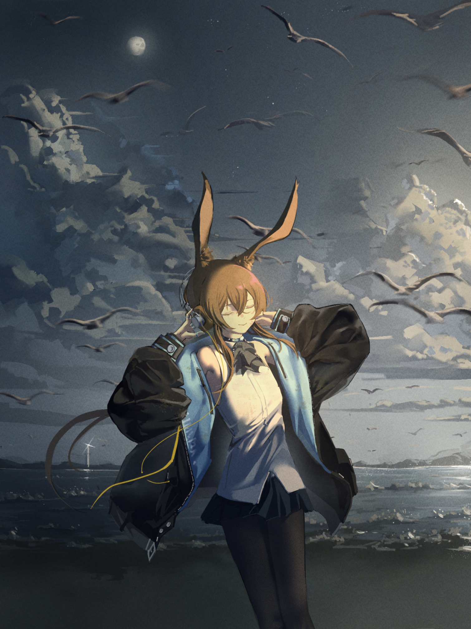 Safebooru - 1girl amiya (arknights) animal ear fluff animal ears ...