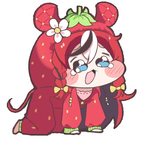 Safebooru - 1girl ahoge all fours animal ear fluff animal ears black ...