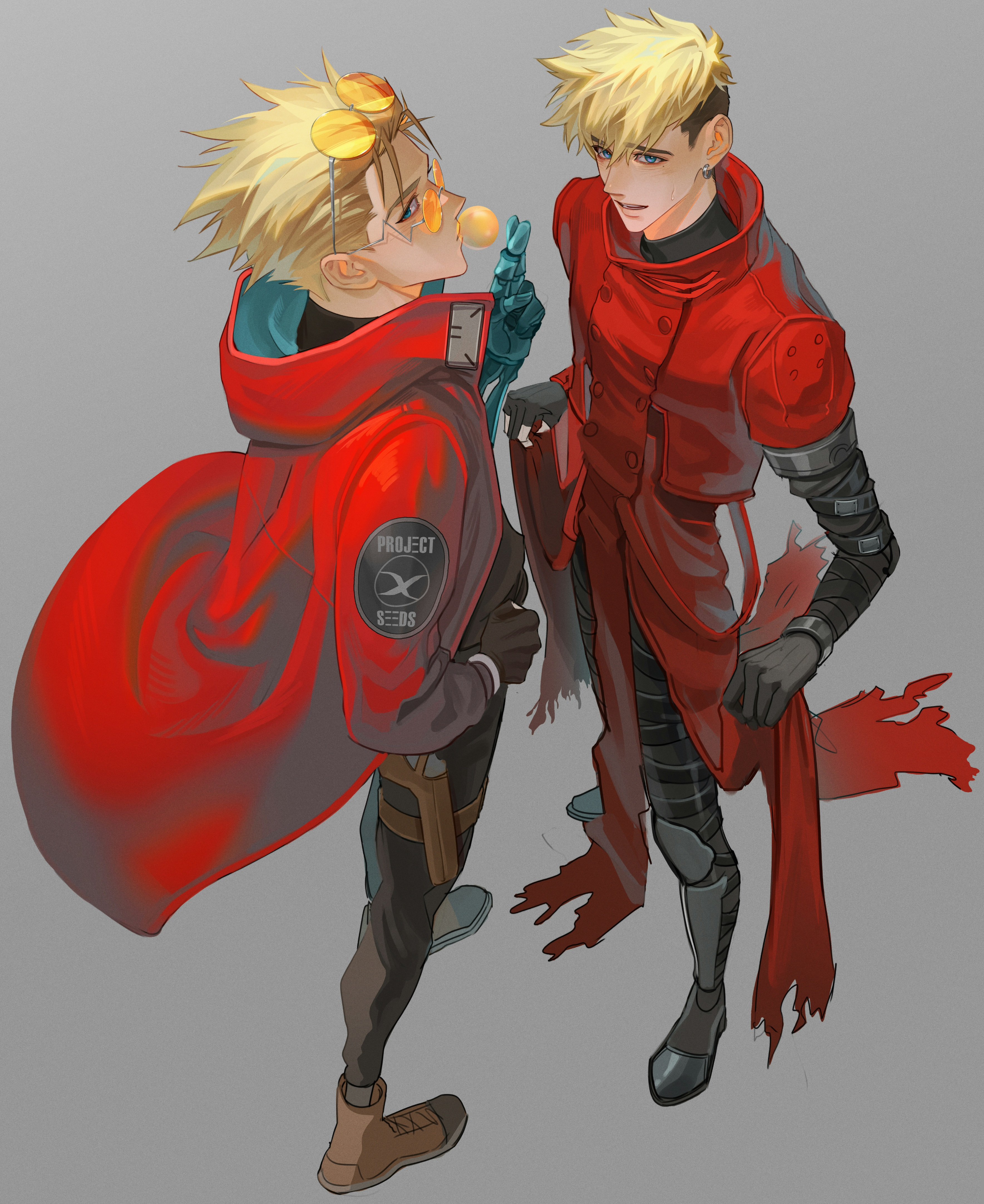 Safebooru - 2boys absurdres black boots black gloves black pants black ...