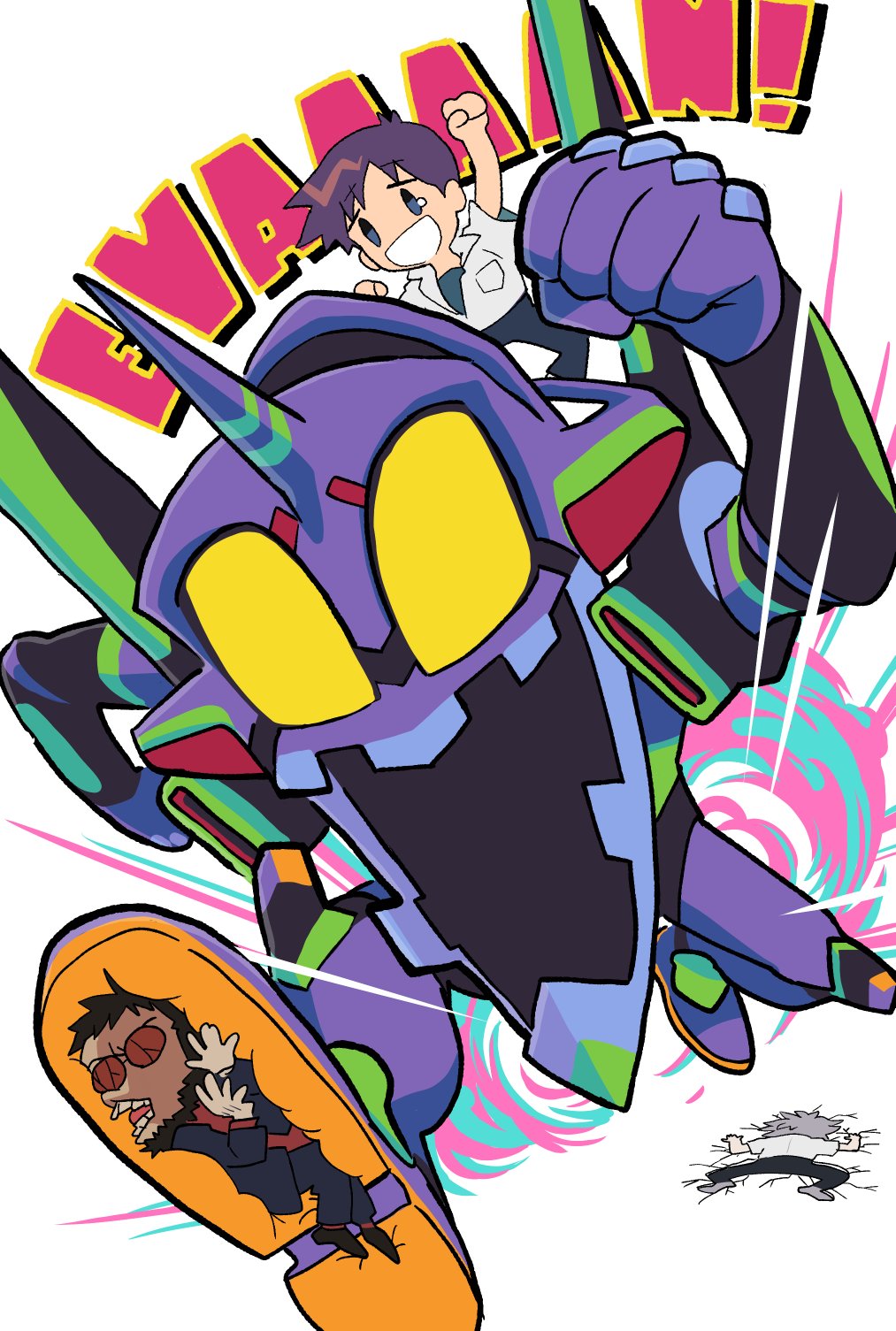 Safebooru - 3boys beard black hair black pantyhose black suit broken ...