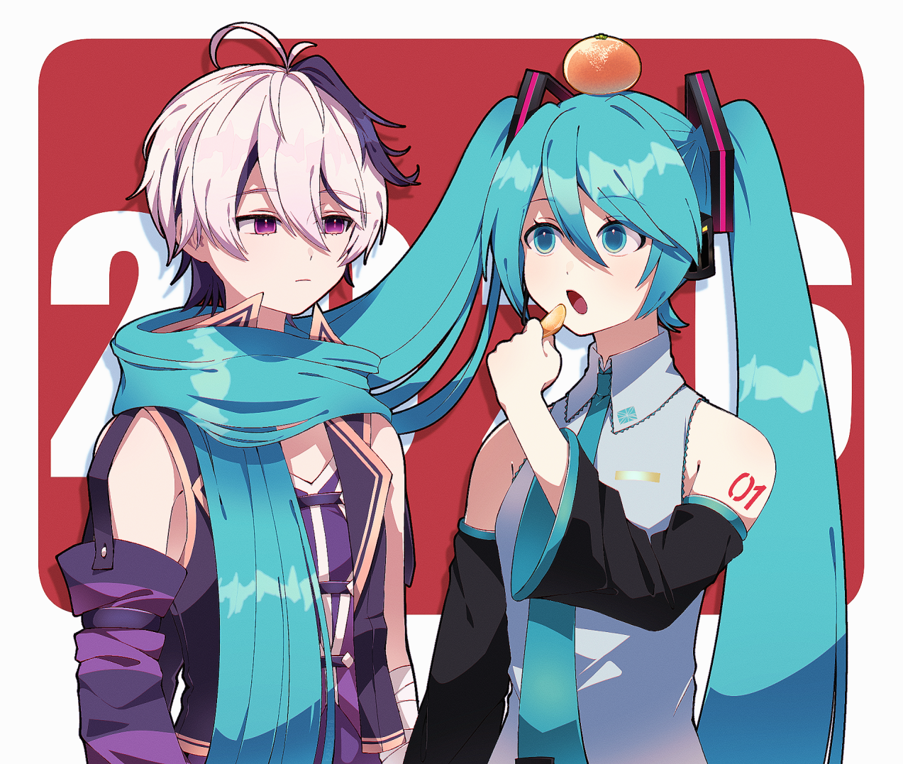 Safebooru - 2026 2girls antenna hair bandaged arm bandages blue eyes ...